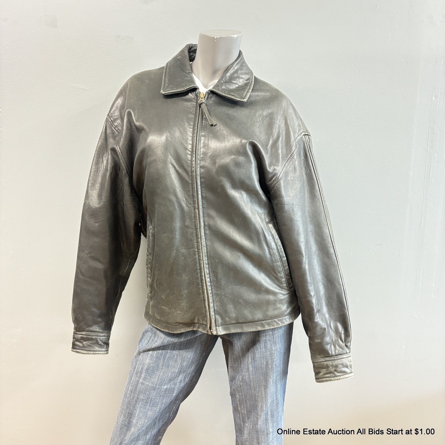 Couture By J. Park Vintage Leather Jacket With Inside Pockets Size ...