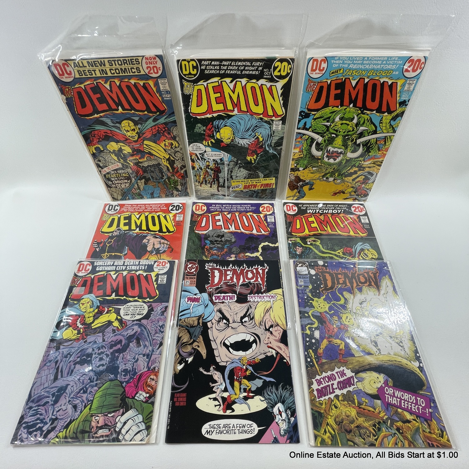 9 Comic Books Silver Through Modern Age The Demon DC Comics 1972 ...