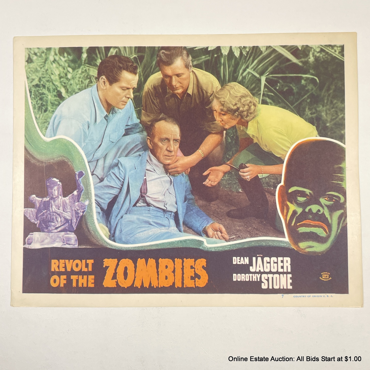 Vintage Movie Lobby Card :Revolt Of The Zombies: Dean Jagger 1936 ...