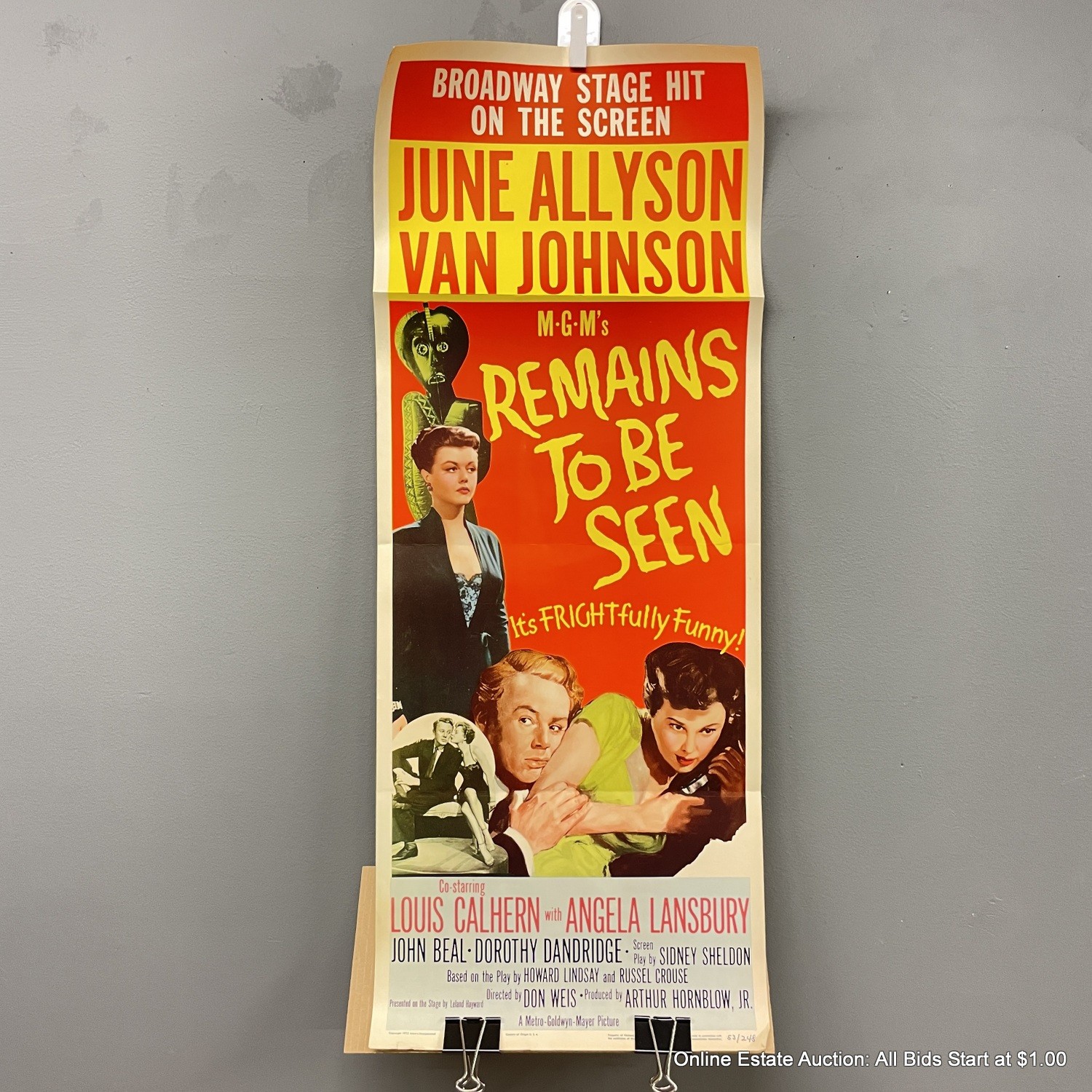 Vintage Movie Poster Insert: Remains To Be Seen: June Allyson 1953 ...
