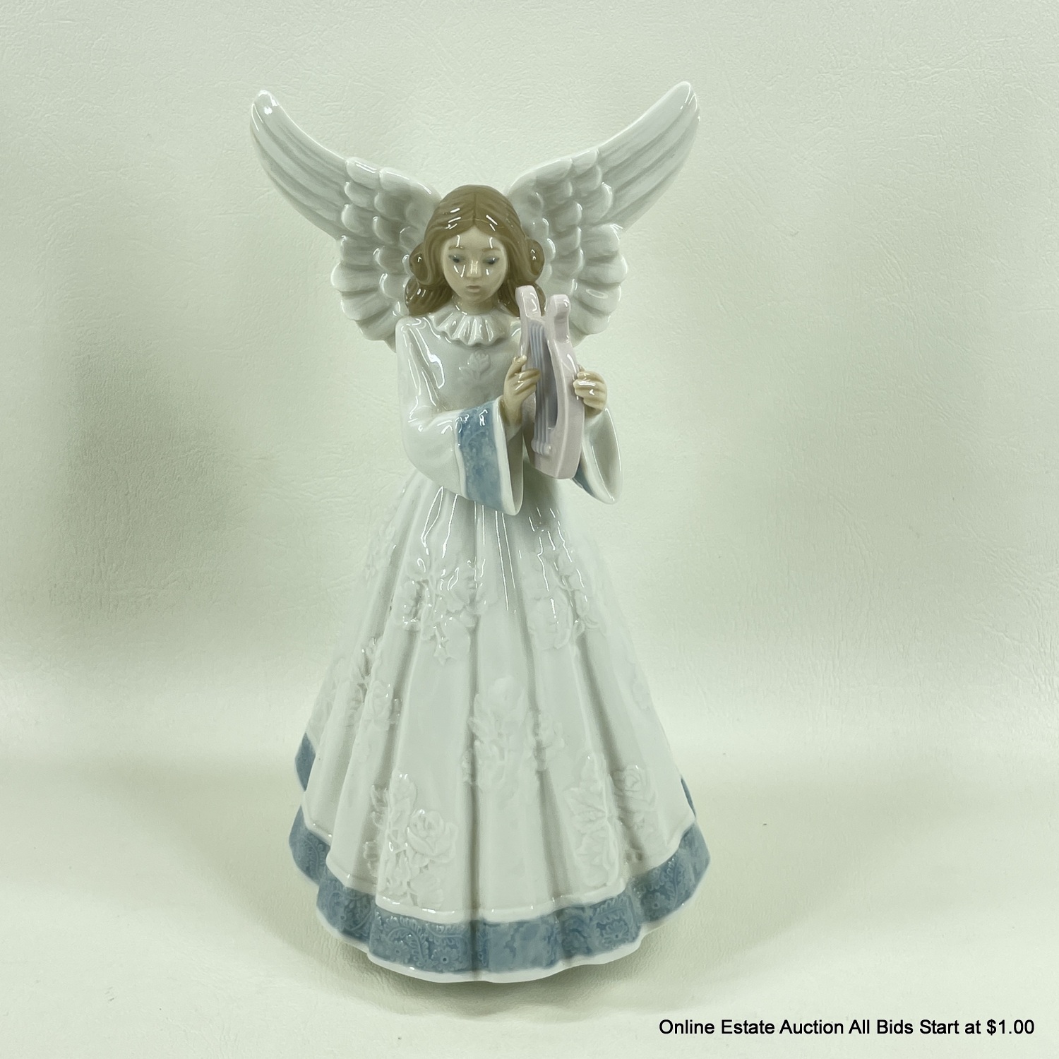 Lladro Heavenly Angel Porcelain Tree Topper #35499 | Auctionninja.com