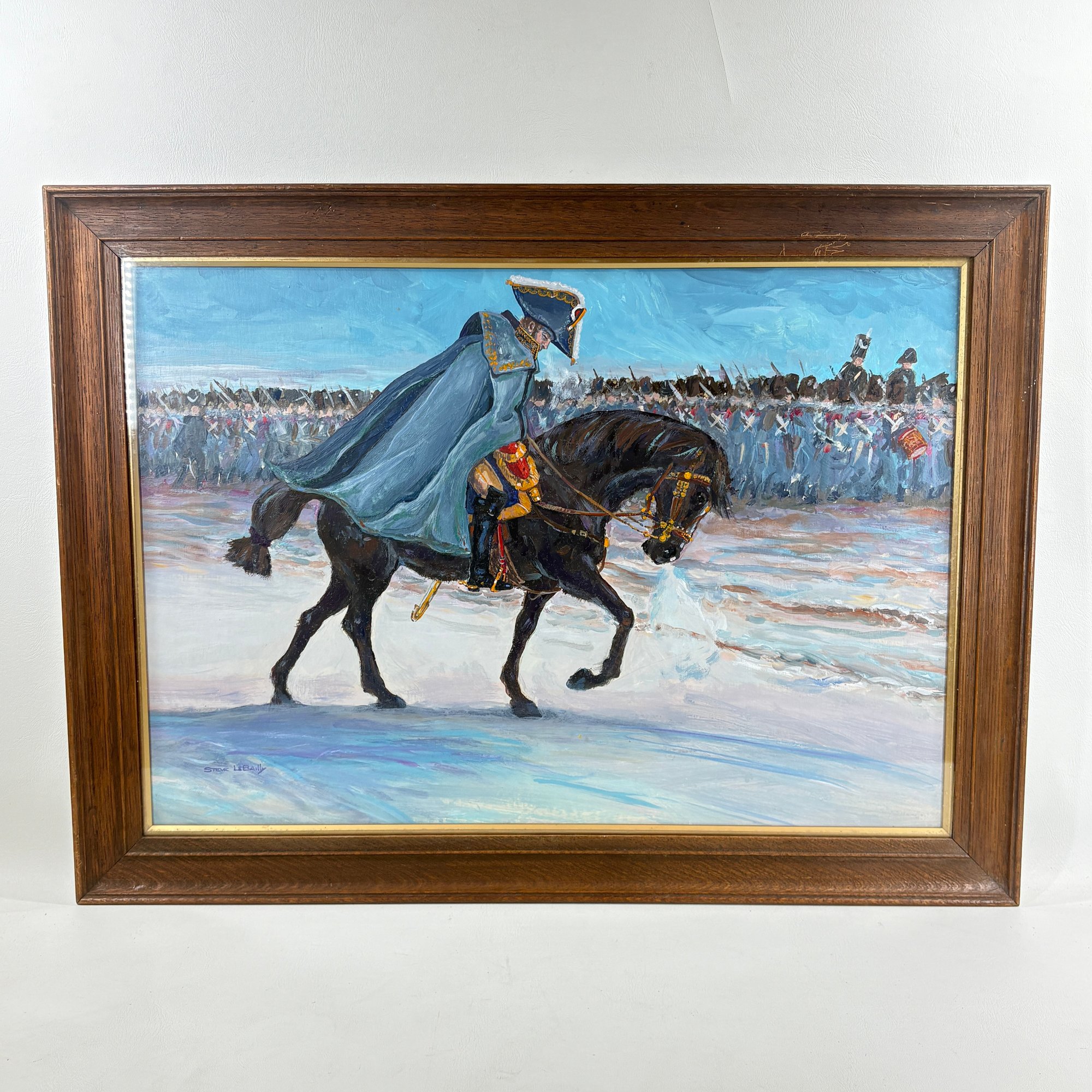 Steve LeBailly Signed Oil Painting On Board Of Michel Ney Prince De La ...