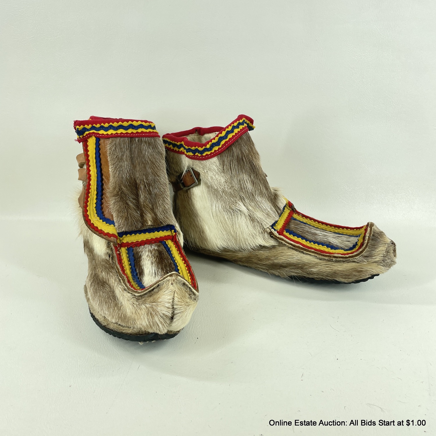 Pair Of Sami Style Boots #36024 | Auctionninja.com