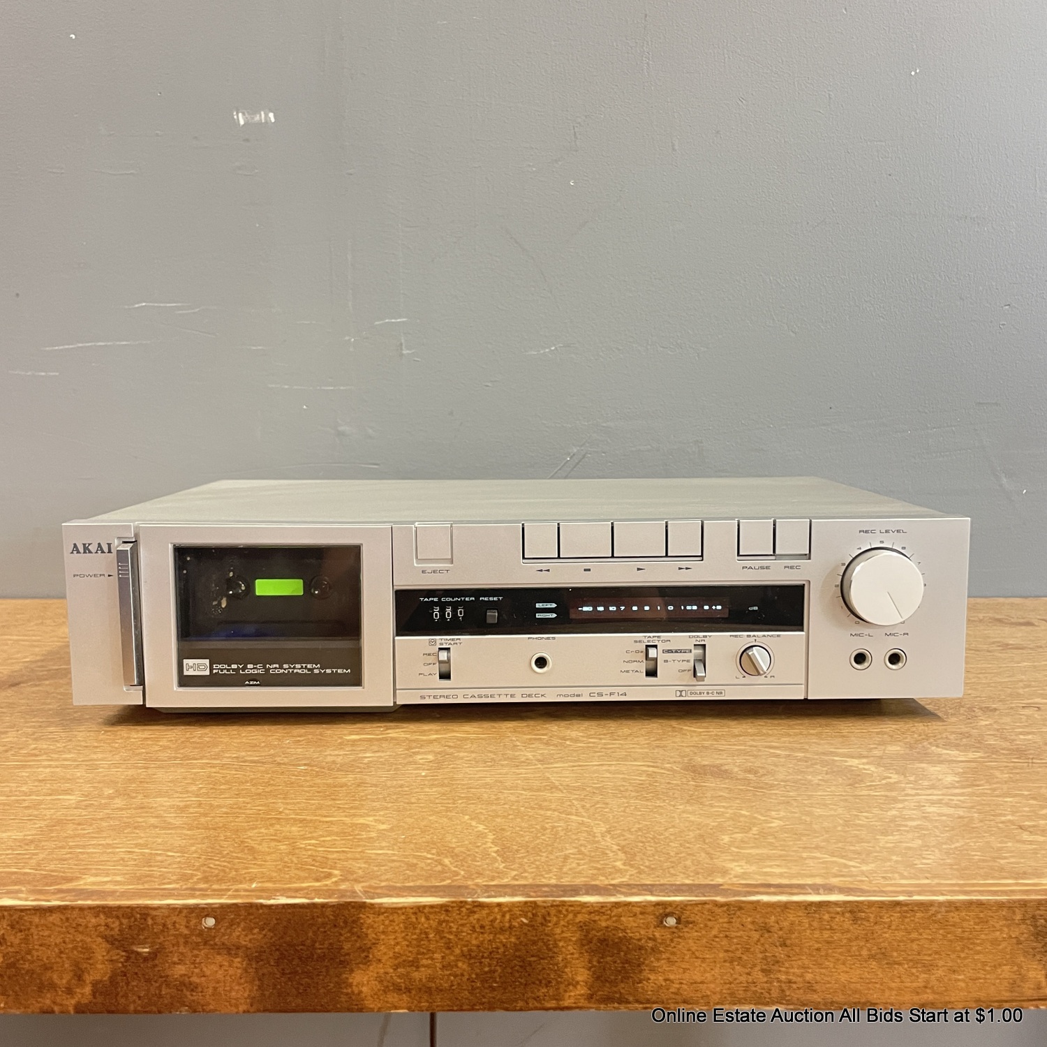 Akai Electric Co. Stereo Cassette Deck Model CS-F14 (LOCAL PICKUP ONLY ...