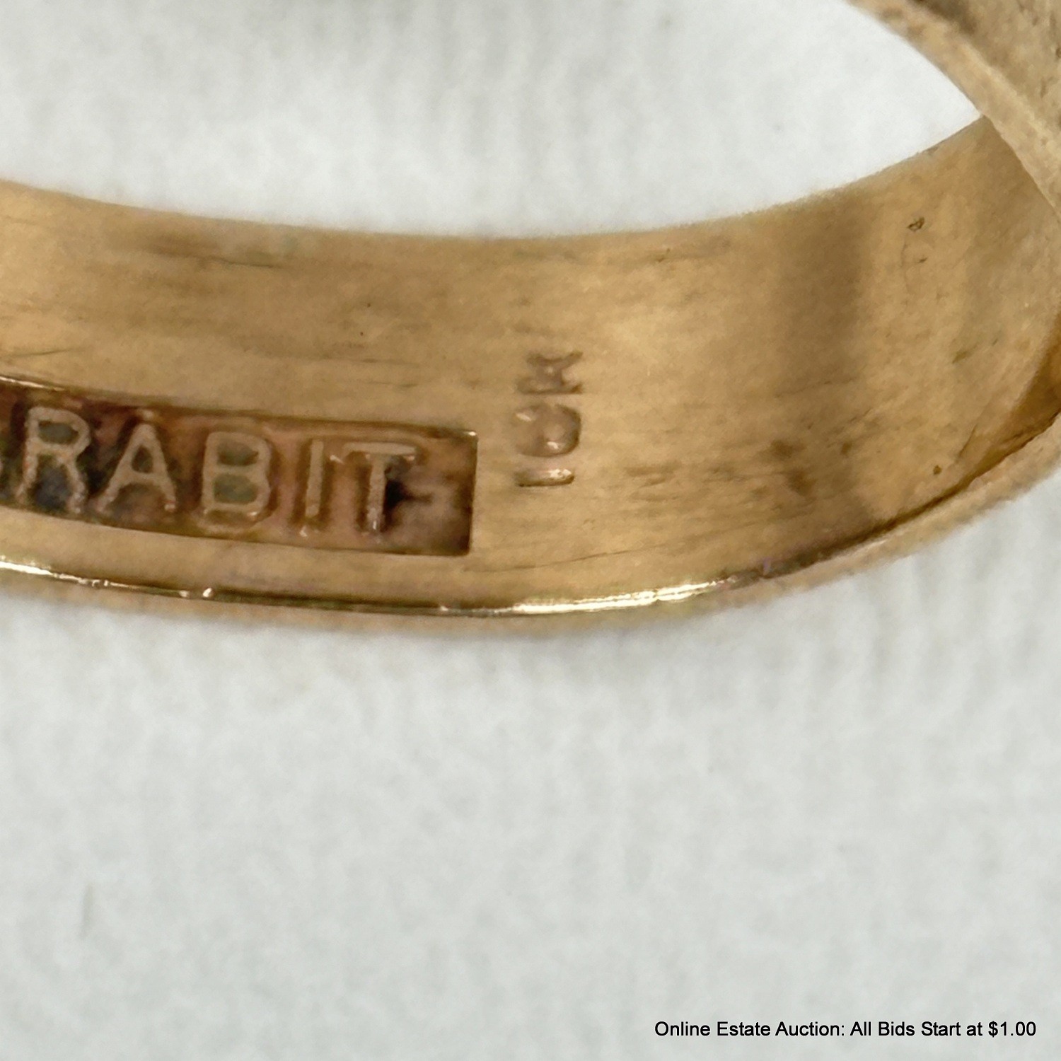 10K Yellow Gold Masonic Ring With Inner Inscription Size 10 Total ...
