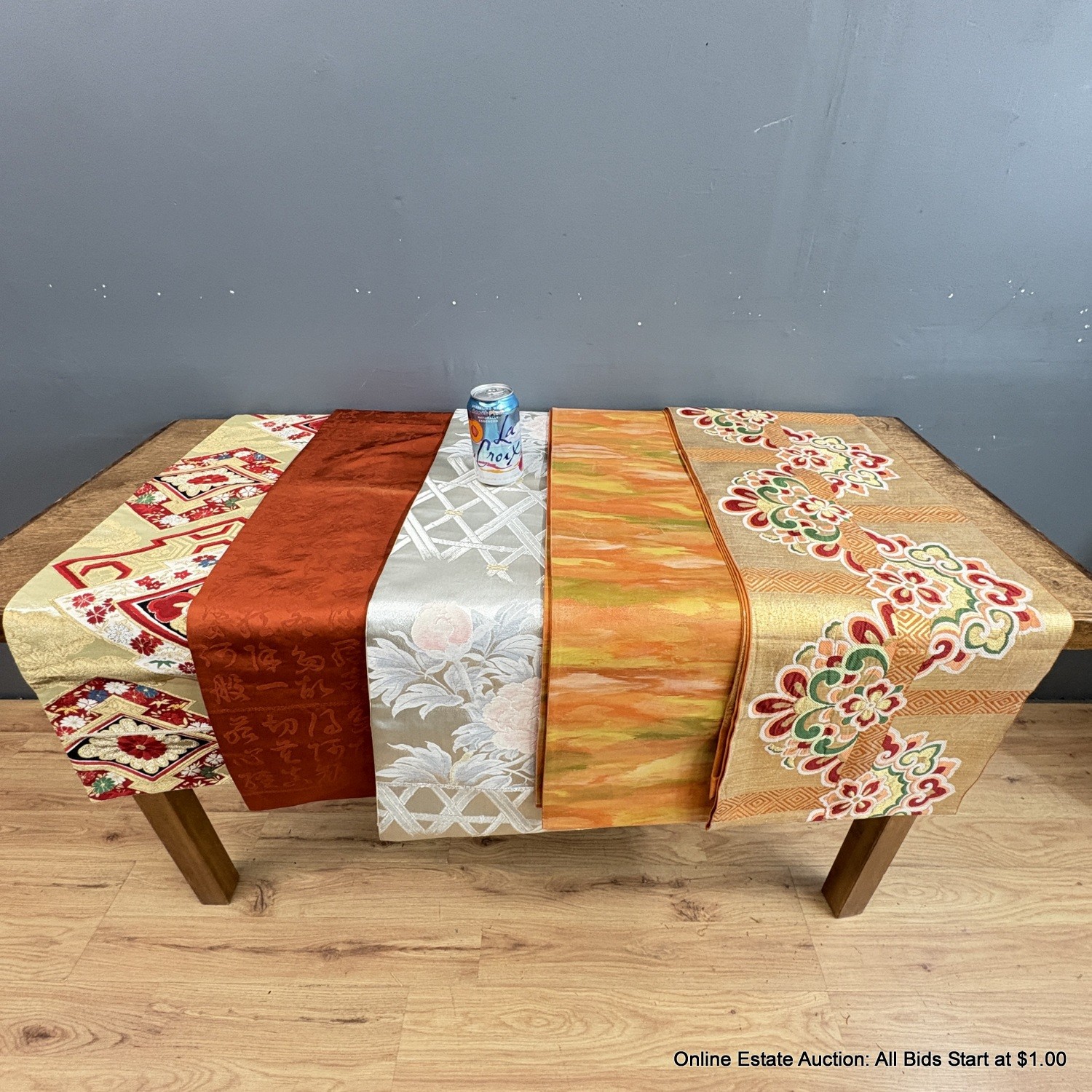 Five Vintage Japanese Obi Sashes #42079 | Auctionninja.com