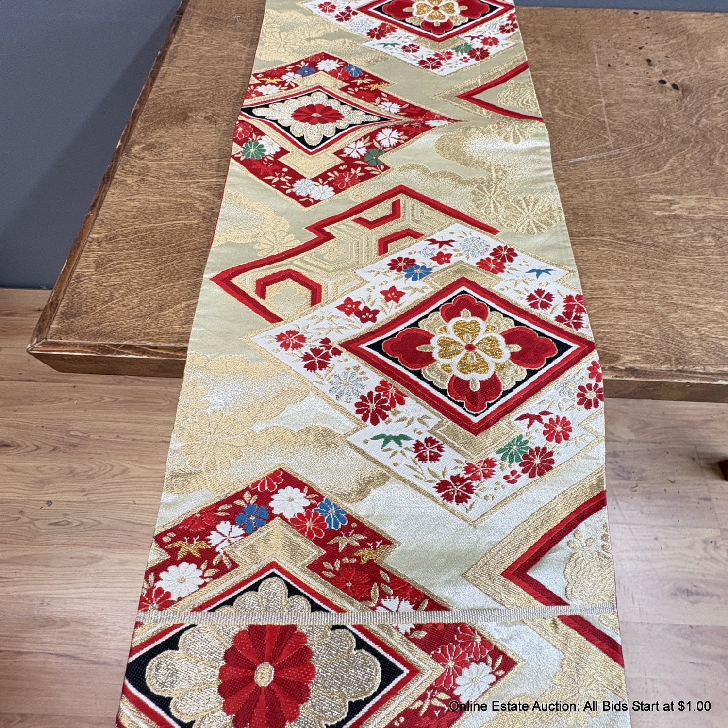 Five Vintage Japanese Obi Sashes #42079 | Auctionninja.com