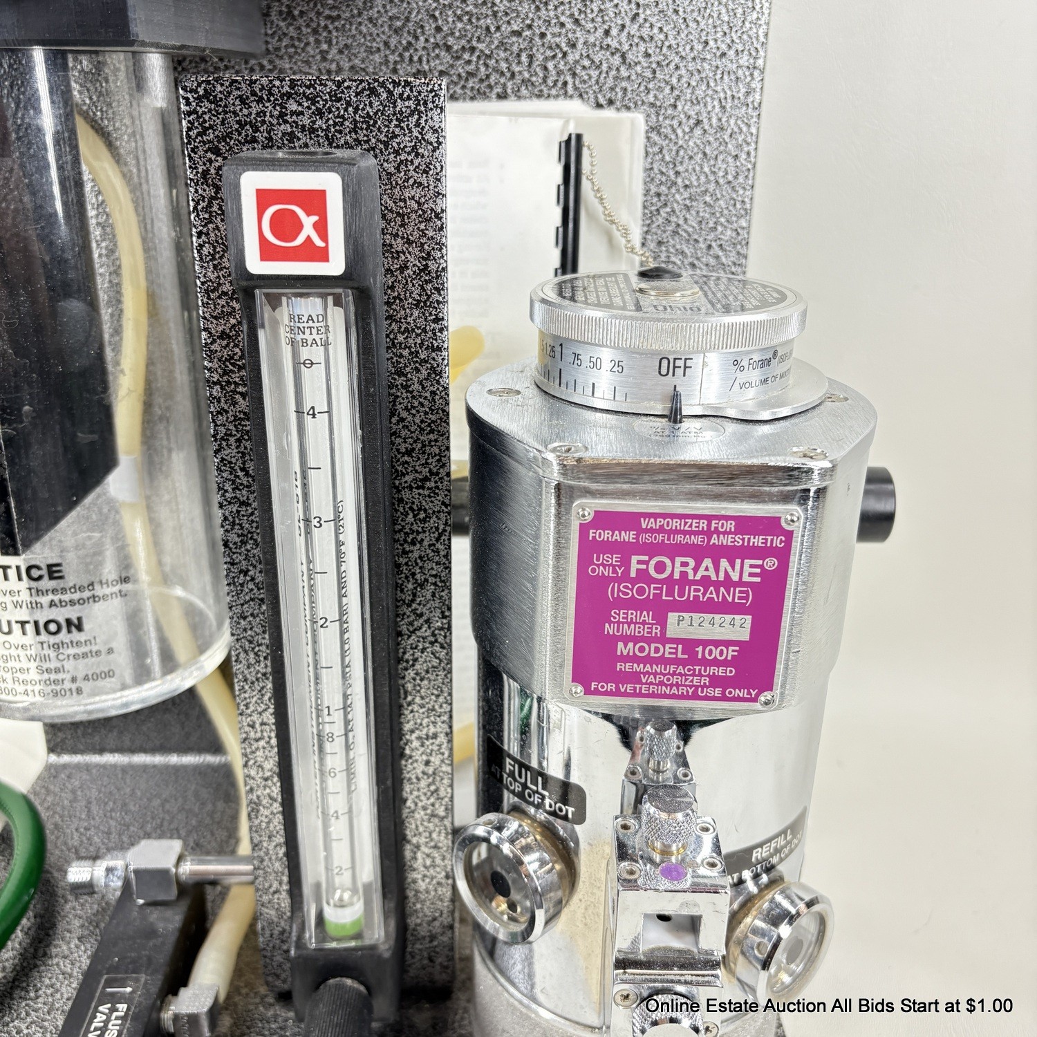 Veterinary Anesthesia Machine Anesco CDS Table Top/Wall Mount ...