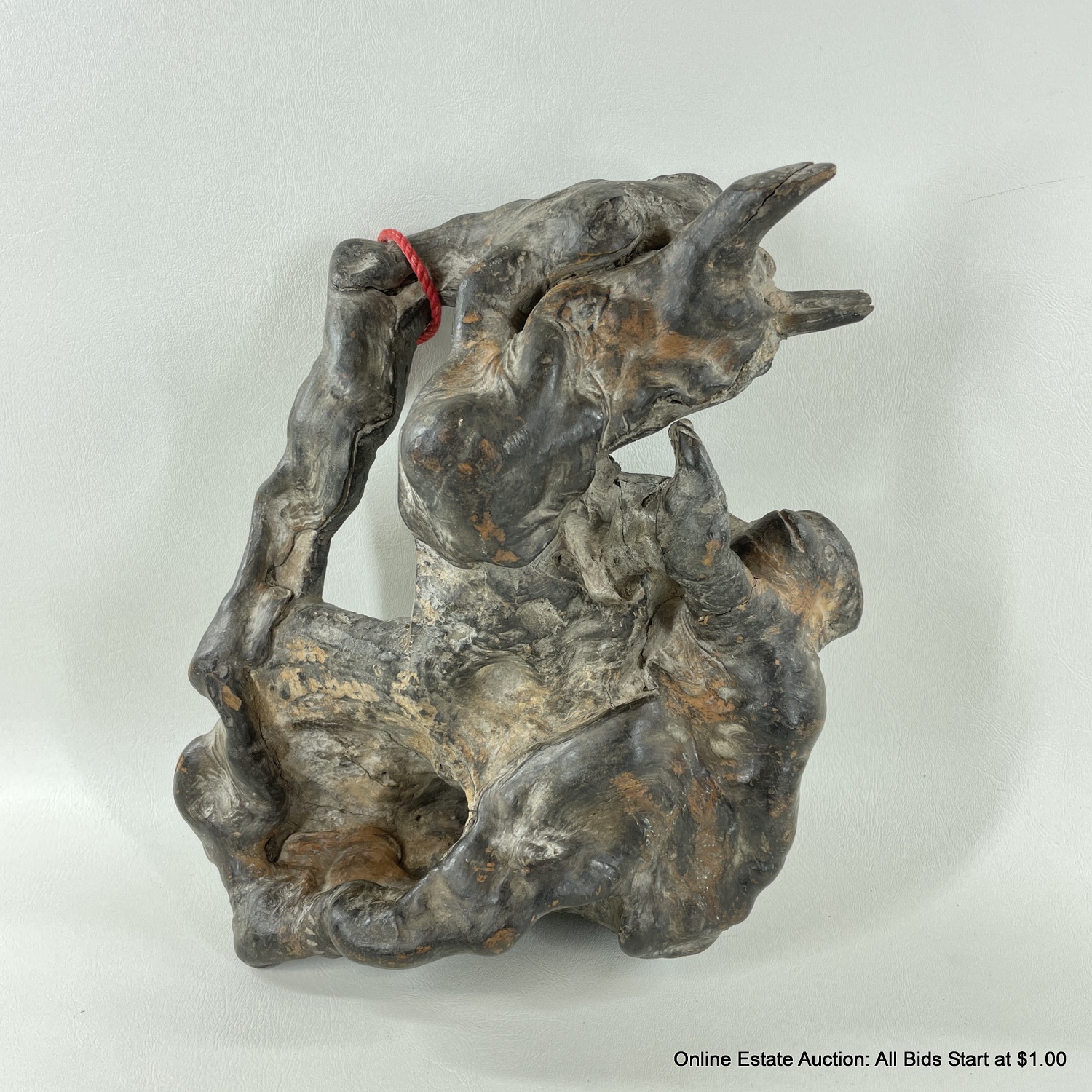 Chinese Hand-Carved Tree Root Animal-Form Sculpture #26030 ...