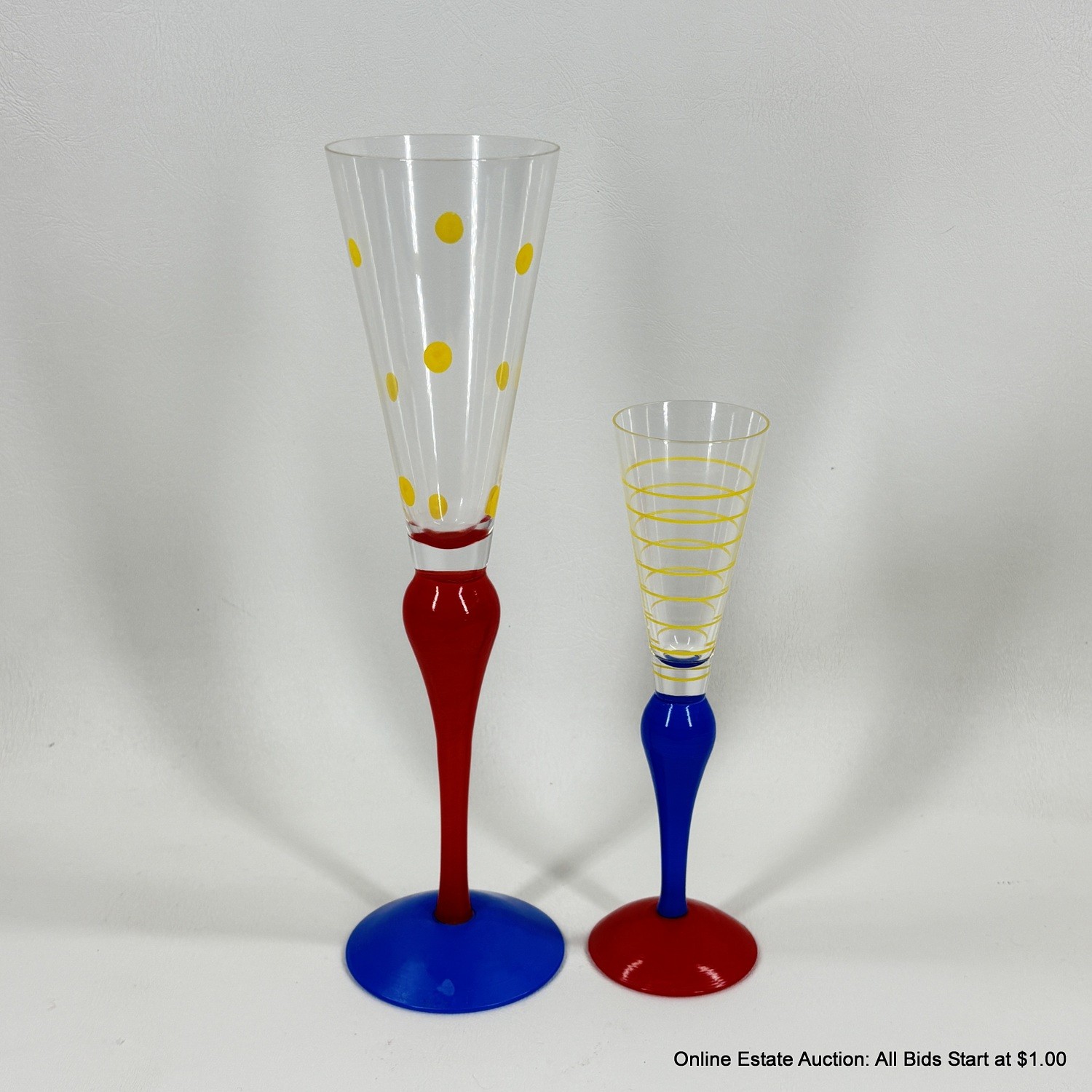 Anne Nillson For Orrefors Signed Vintage Clown Champagne Flute And Cordial Glass #42316 ...