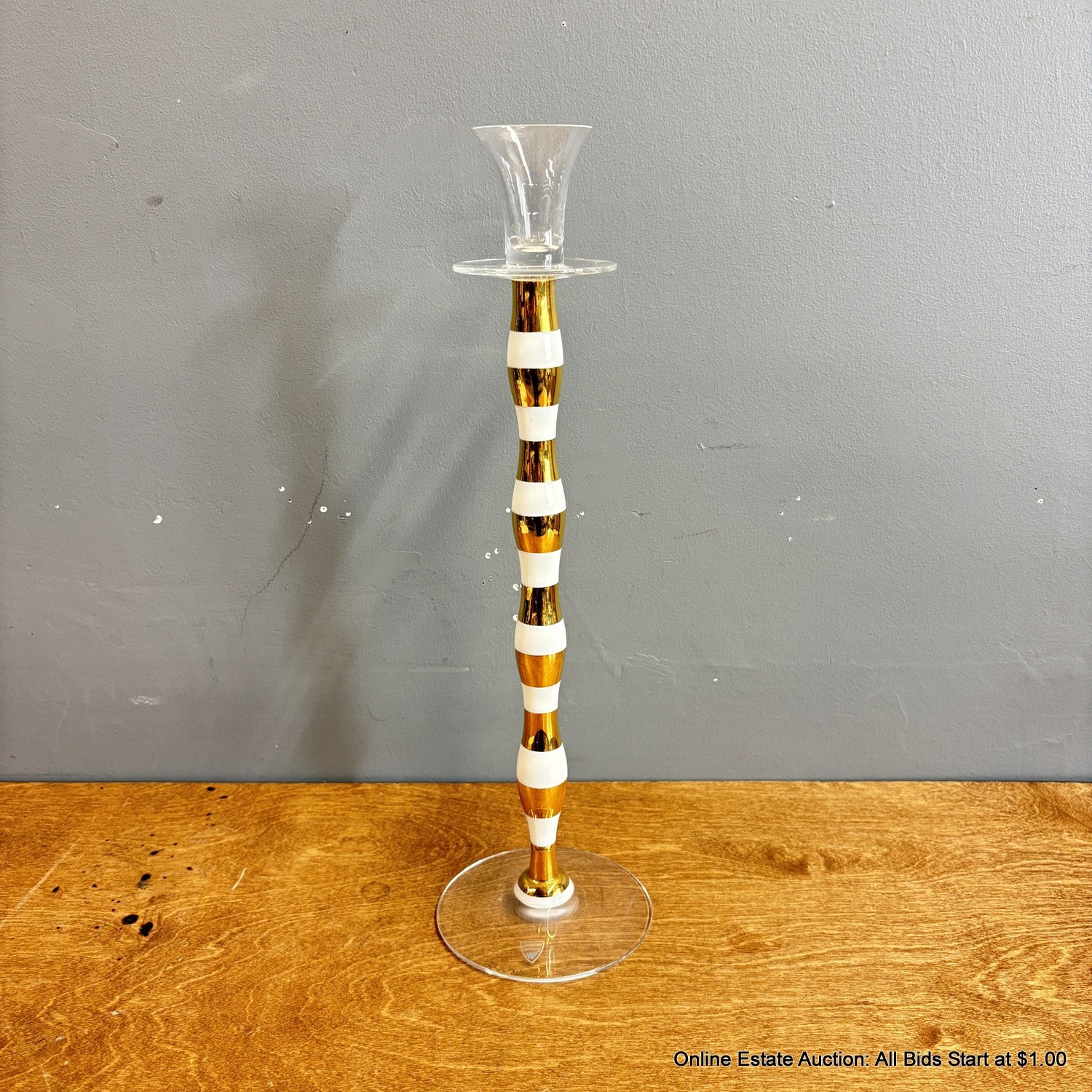 Anne Nilsson For Orrefors Signed Celeste Candlestick 1992 (LOCAL PICK ...