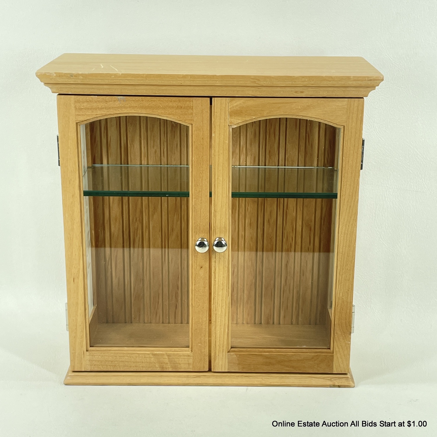 Small Wall Display Cabinet #38975 | Auctionninja.com