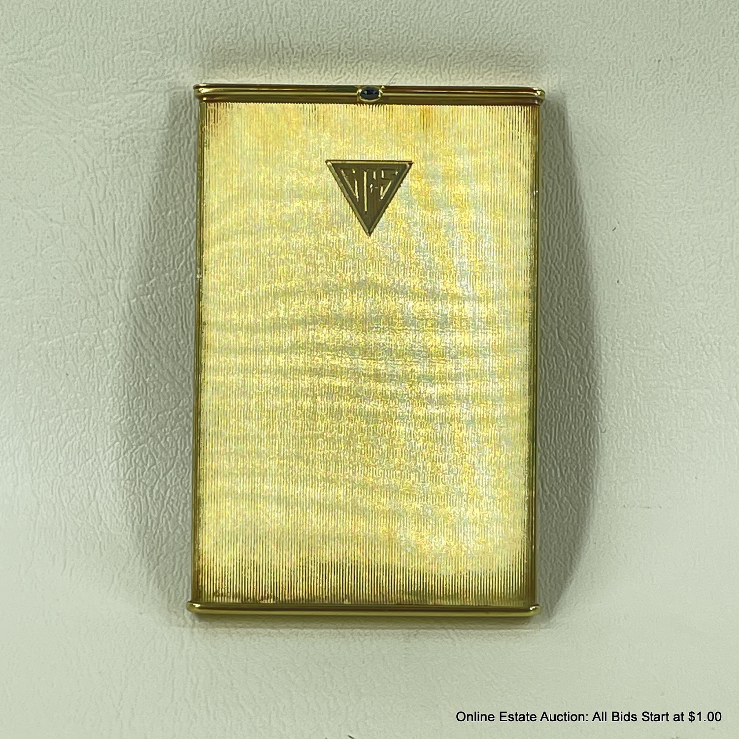 Antique 14K Yellow Gold & Sapphire Antique Card Case 76 Grams #36586 ...