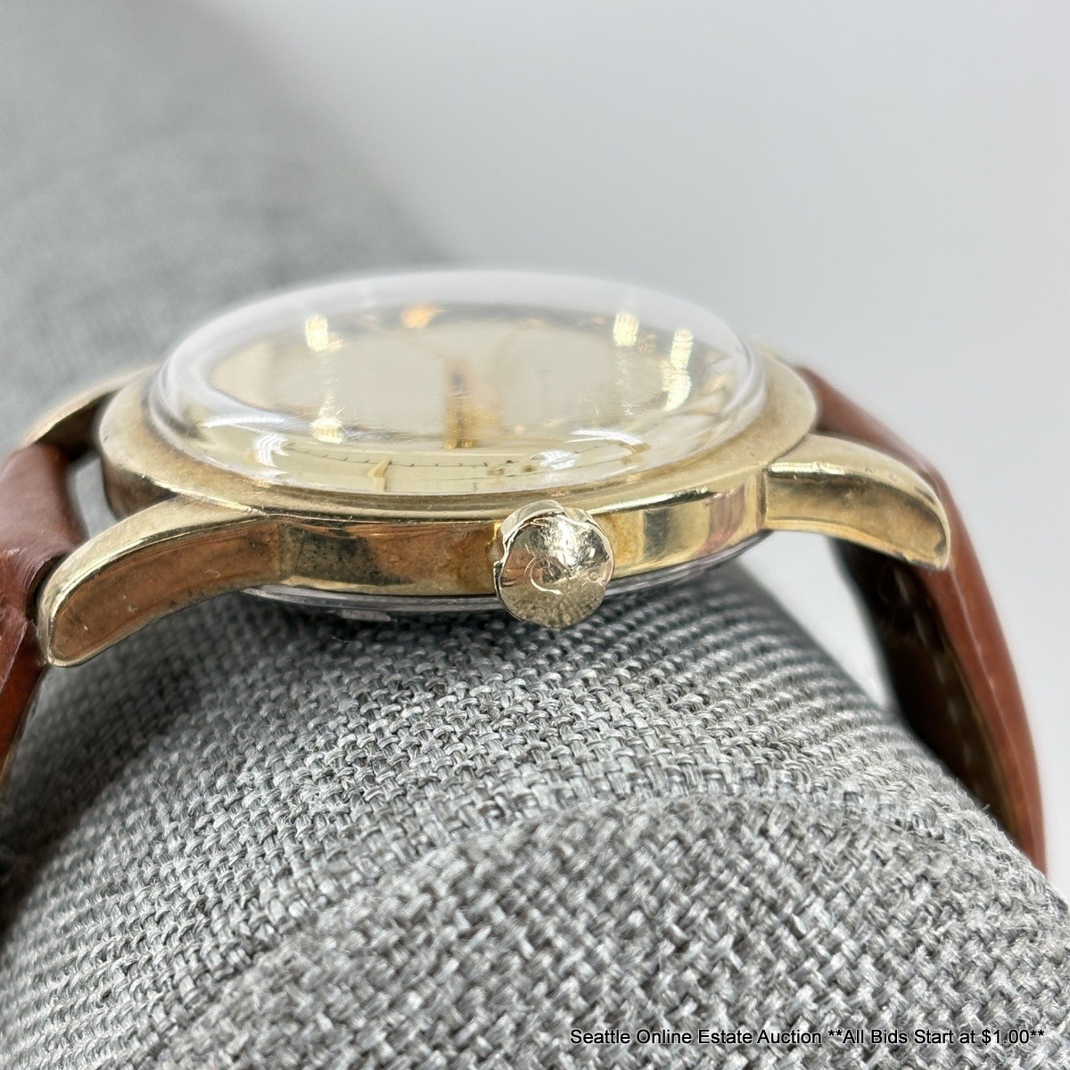 Omega 2577-17 Vintage 1952 Seamaster Automatic Wrist Watch With Leather ...