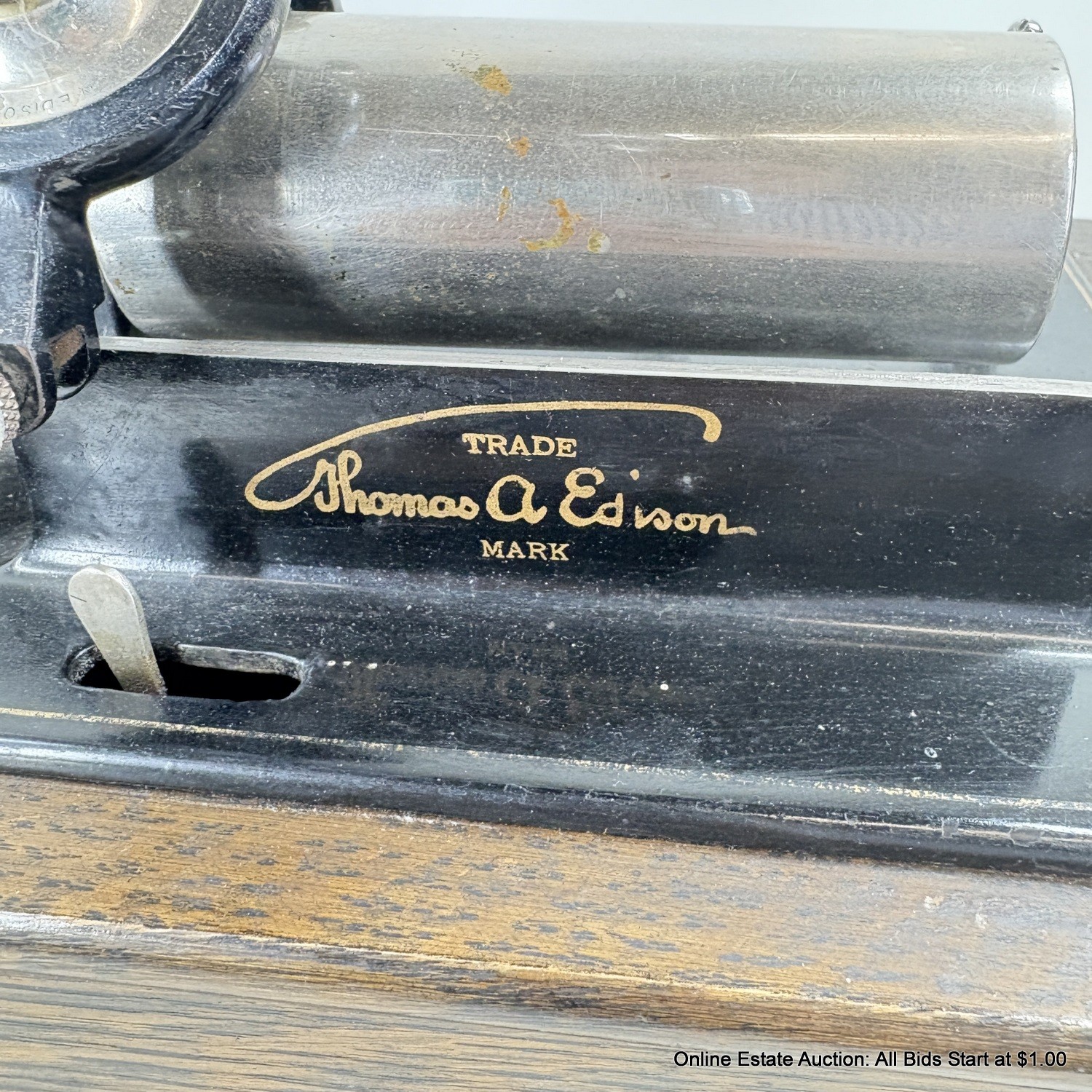Antique Edison Standard Cylinder Phonograph Model D #41758 ...