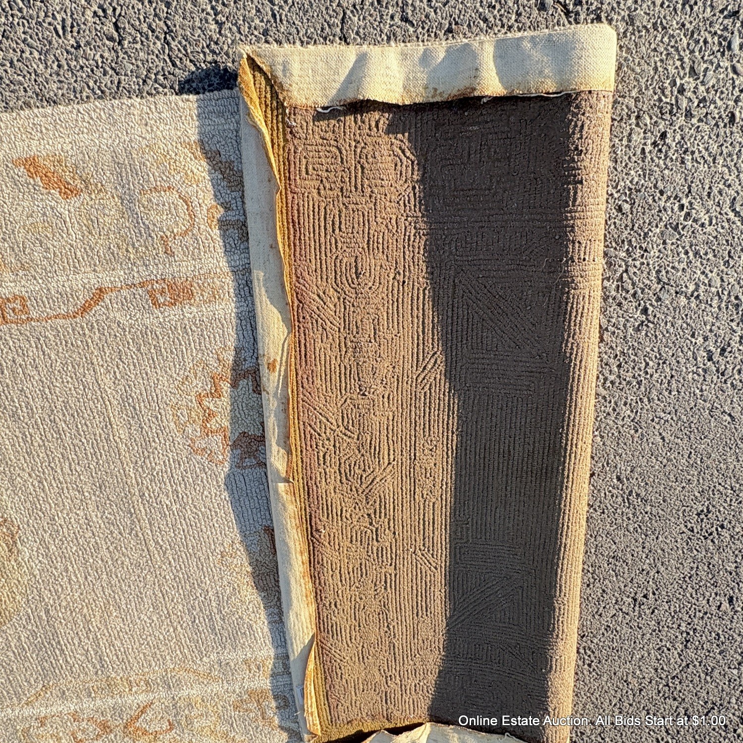 Wool On Cotton Wrap Rug Runner 3' 11" X 10' 11" #41720 | Auctionninja.com