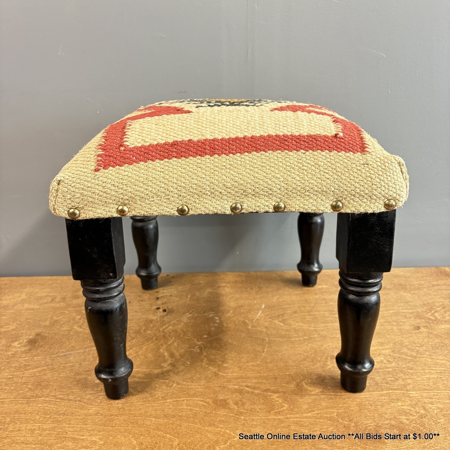 Jodhpur Craft Inc. Southwestern Design 15" Upholstered Foot Stool With ...