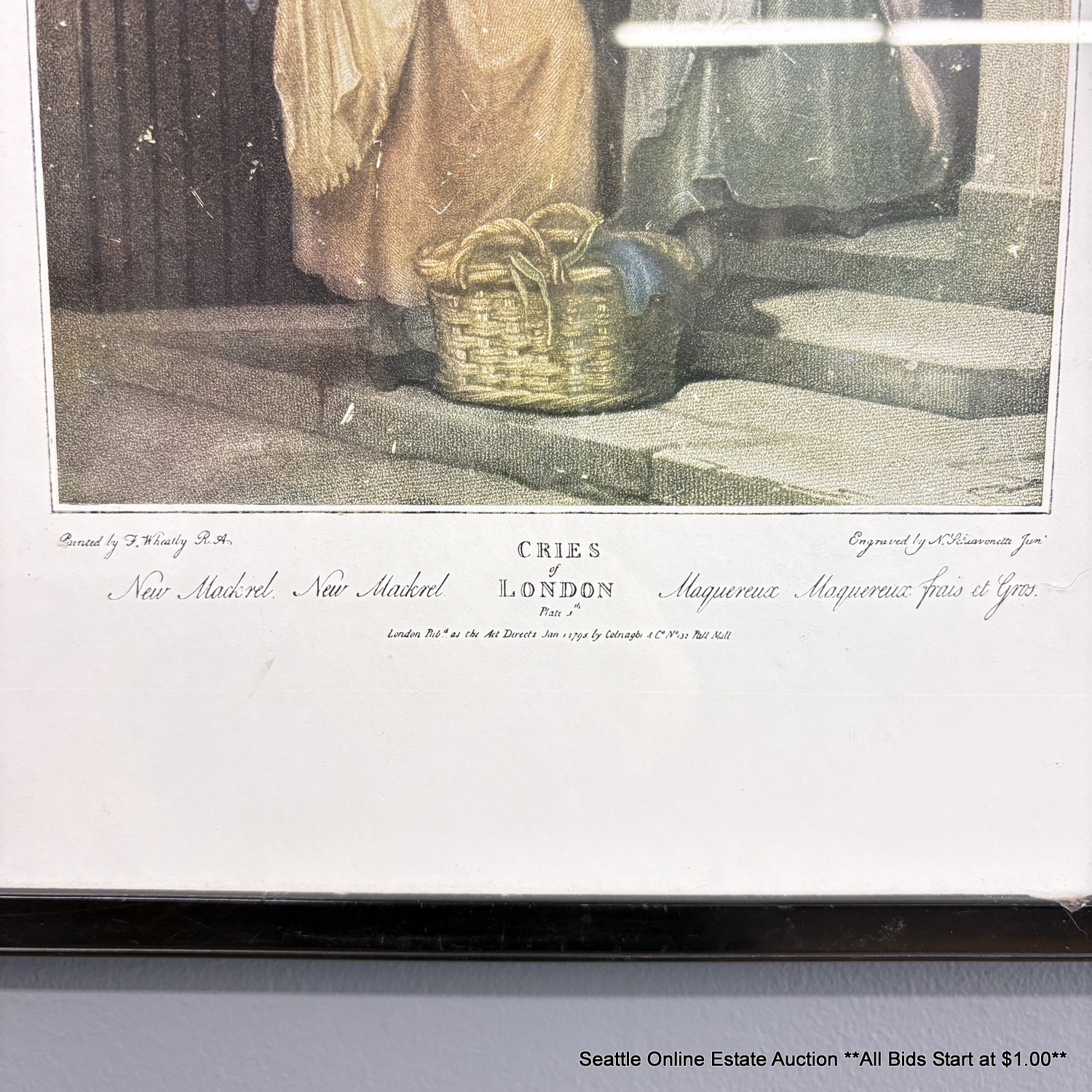 2 Offset Lithographs Of Vintage Cries Of London Engravings In 14.75" X ...