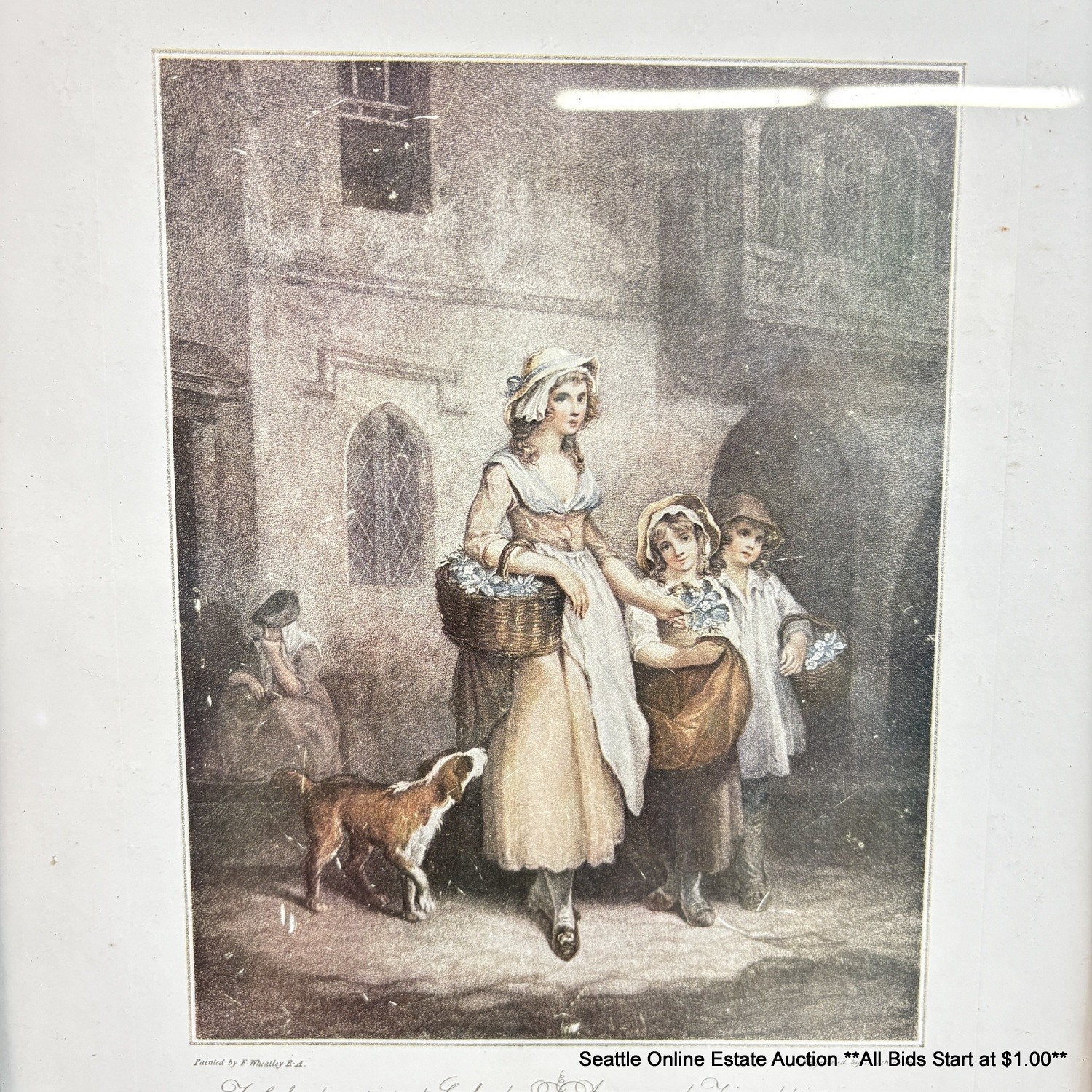 2 Offset Lithographs Of Vintage Cries Of London Engravings In 14.75" X ...