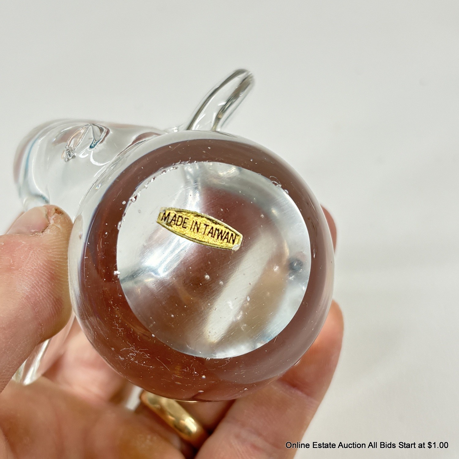 Collection Of Glass Animal Paperweights And An Ornament #46576 ...
