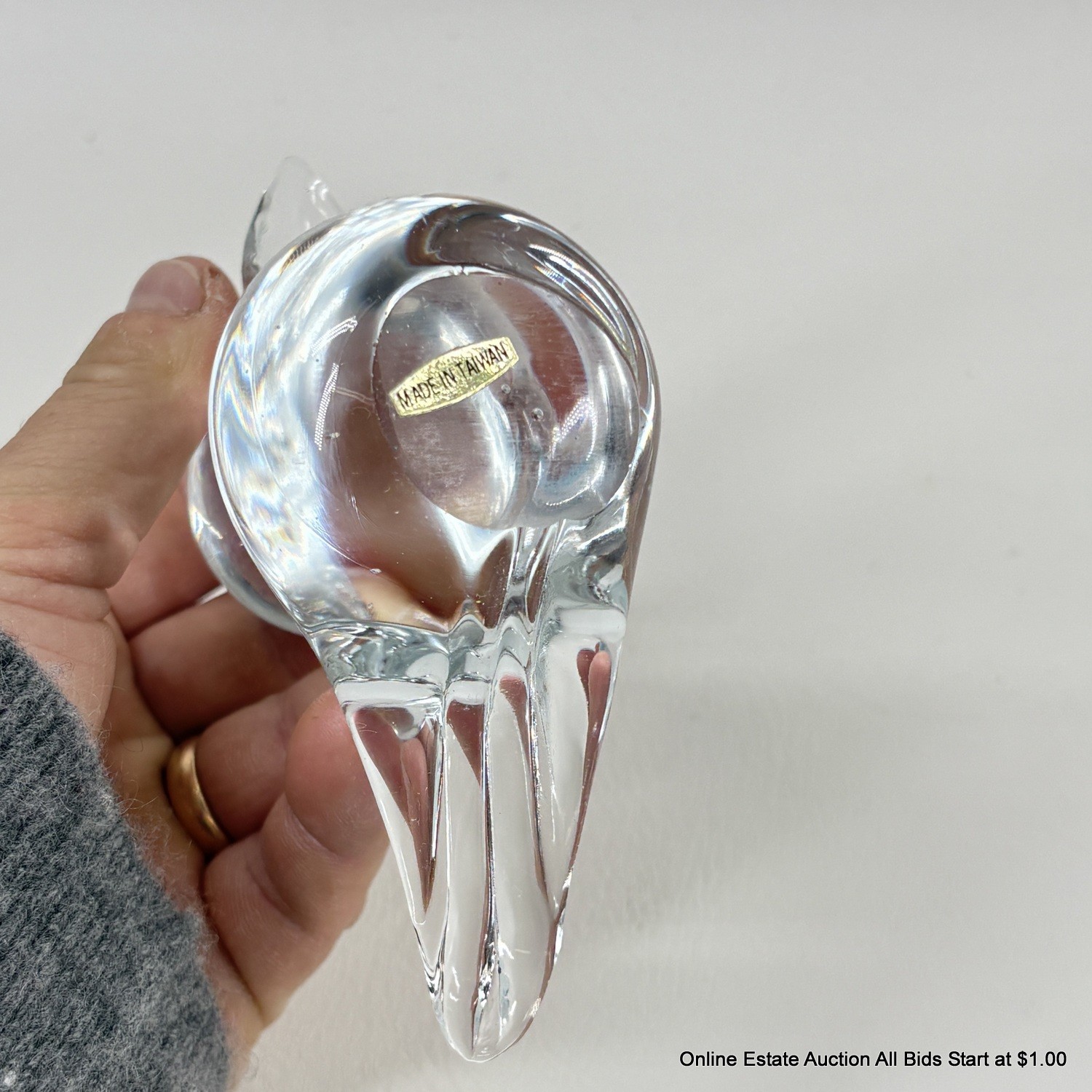 Collection Of Glass Animal Paperweights And An Ornament #46576 ...