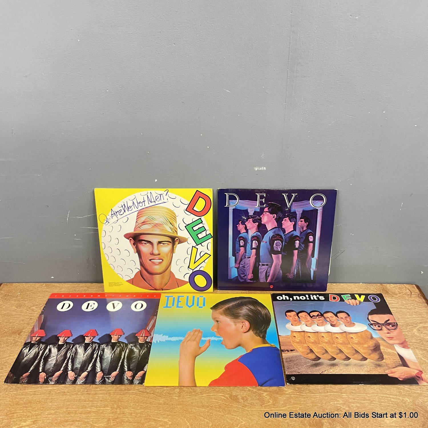 5 Devo Vintage Vinyl Records Inc. New Traditionalist, Oh No! It's Devo, Freedom Of Choice, More ...