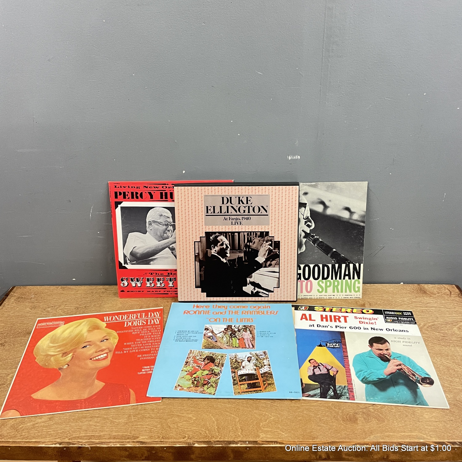 Assorted Vinyl Records Benny Goodman, Duke Ellington, Doris Day, Al ...