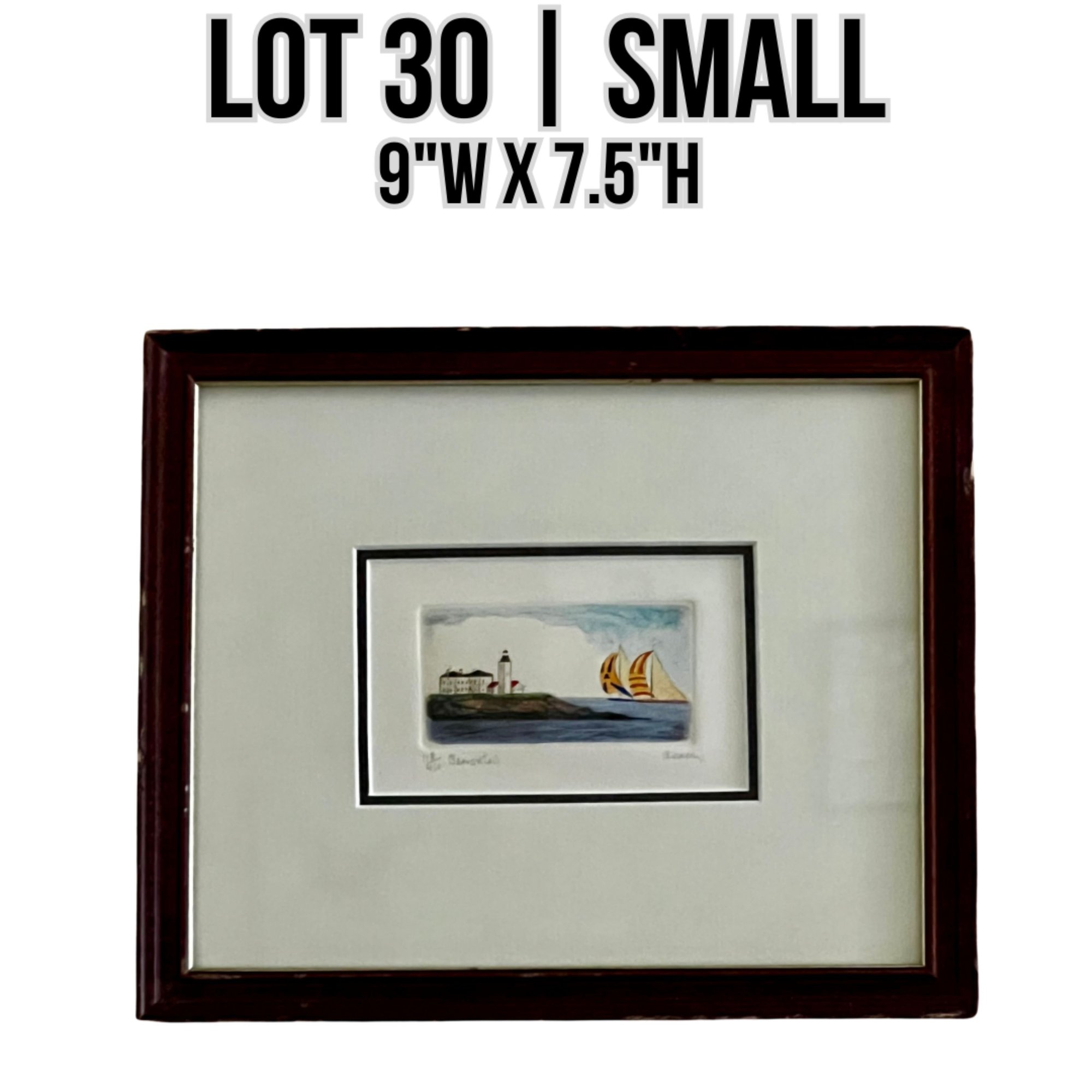Beavertail Beach Hand Painted Print- Small #1013 | Auctionninja.com