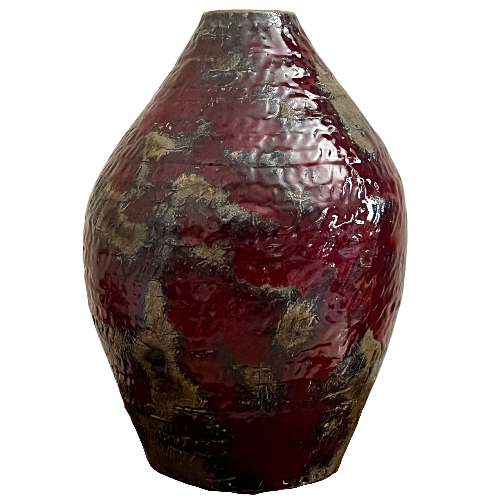 Handmade Huge Earthen Pottery Vessel Jar Vase - 17"L X 15"H #1036 ...