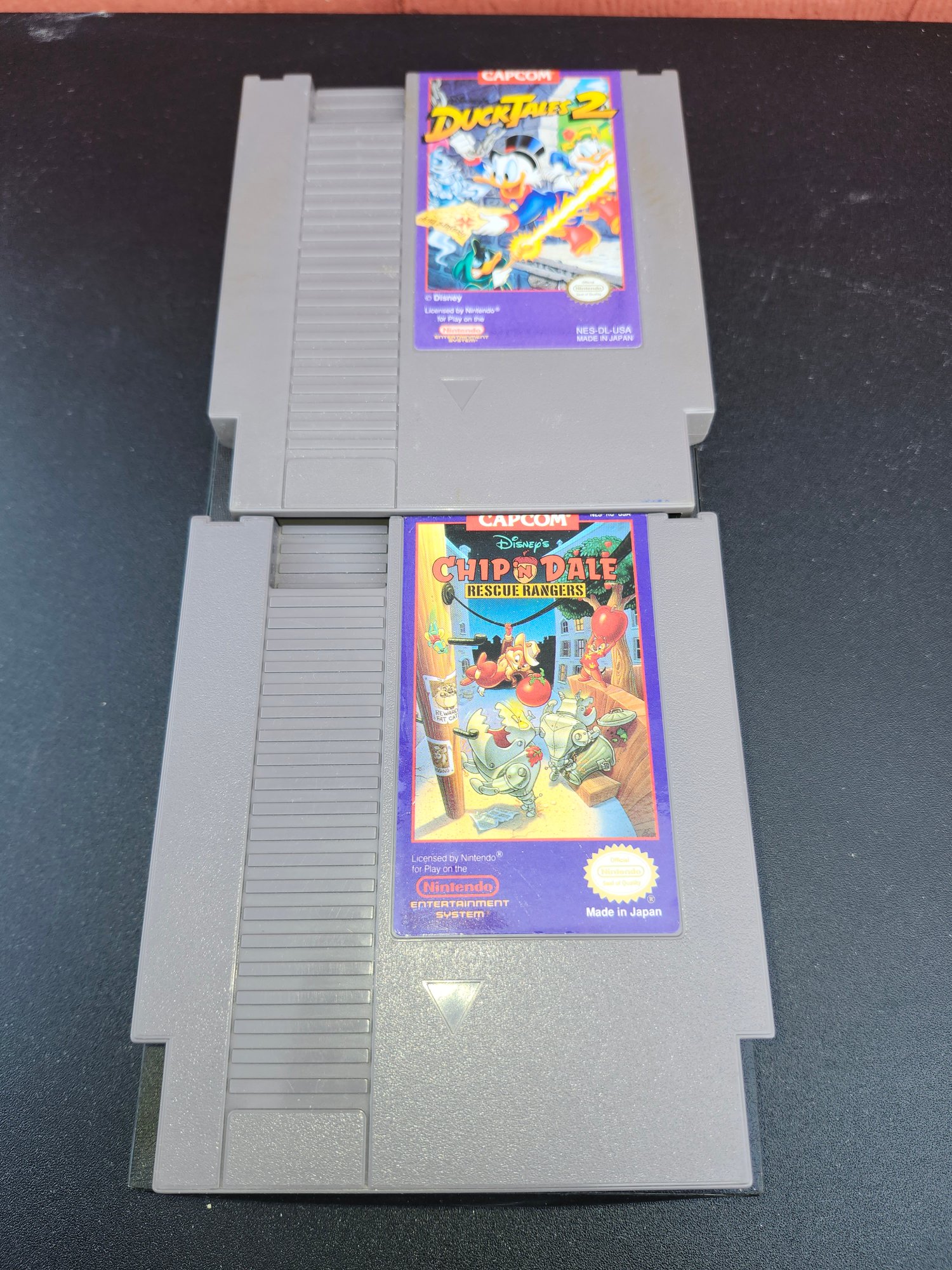 Chip N Dale & Duck Tales 2 NES Games W Dust Covers #20849 ...