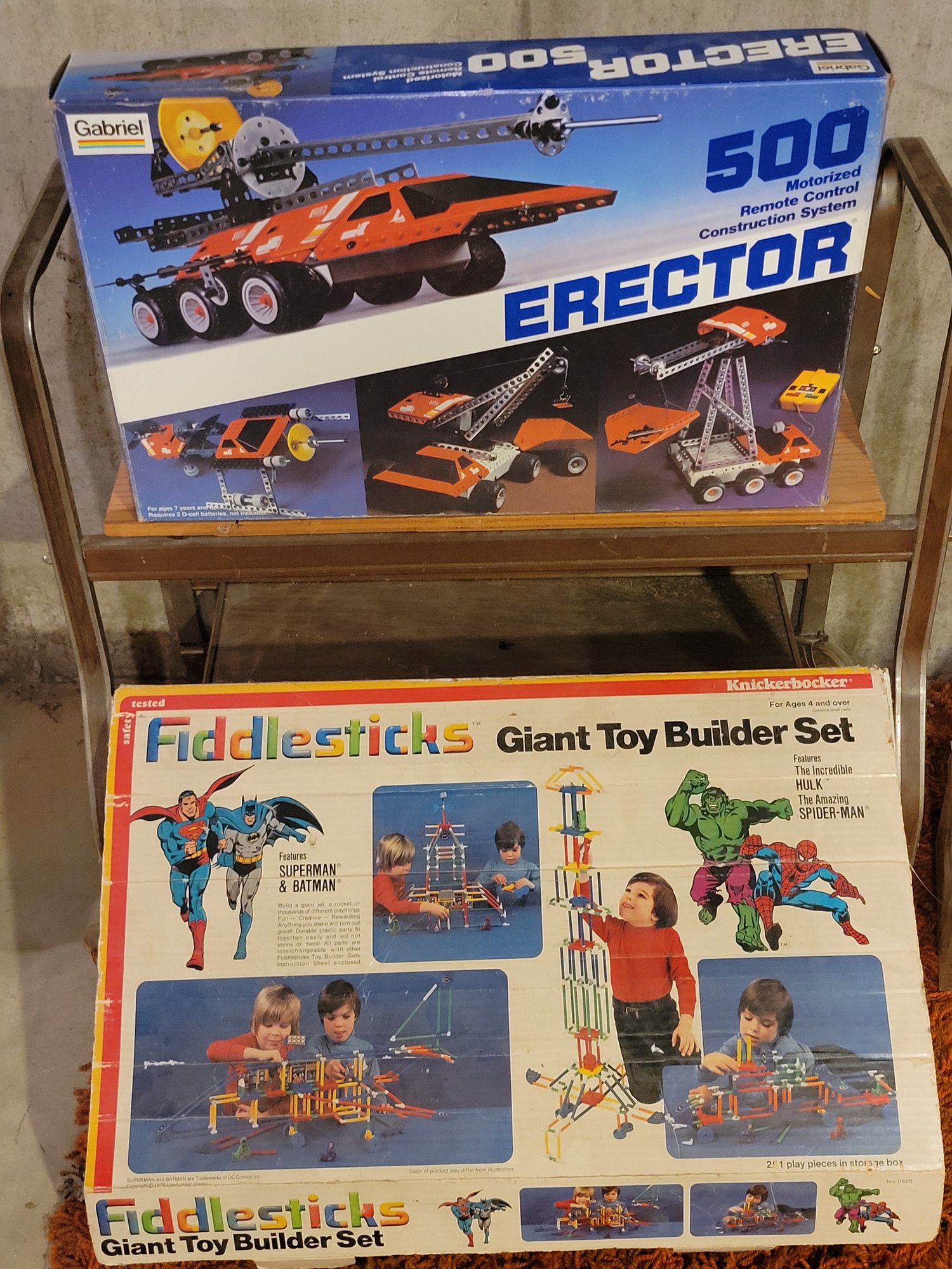 Gabriel 500 Erector Set And Fiddlesticks Giant Toy Builder Set #21419 ...