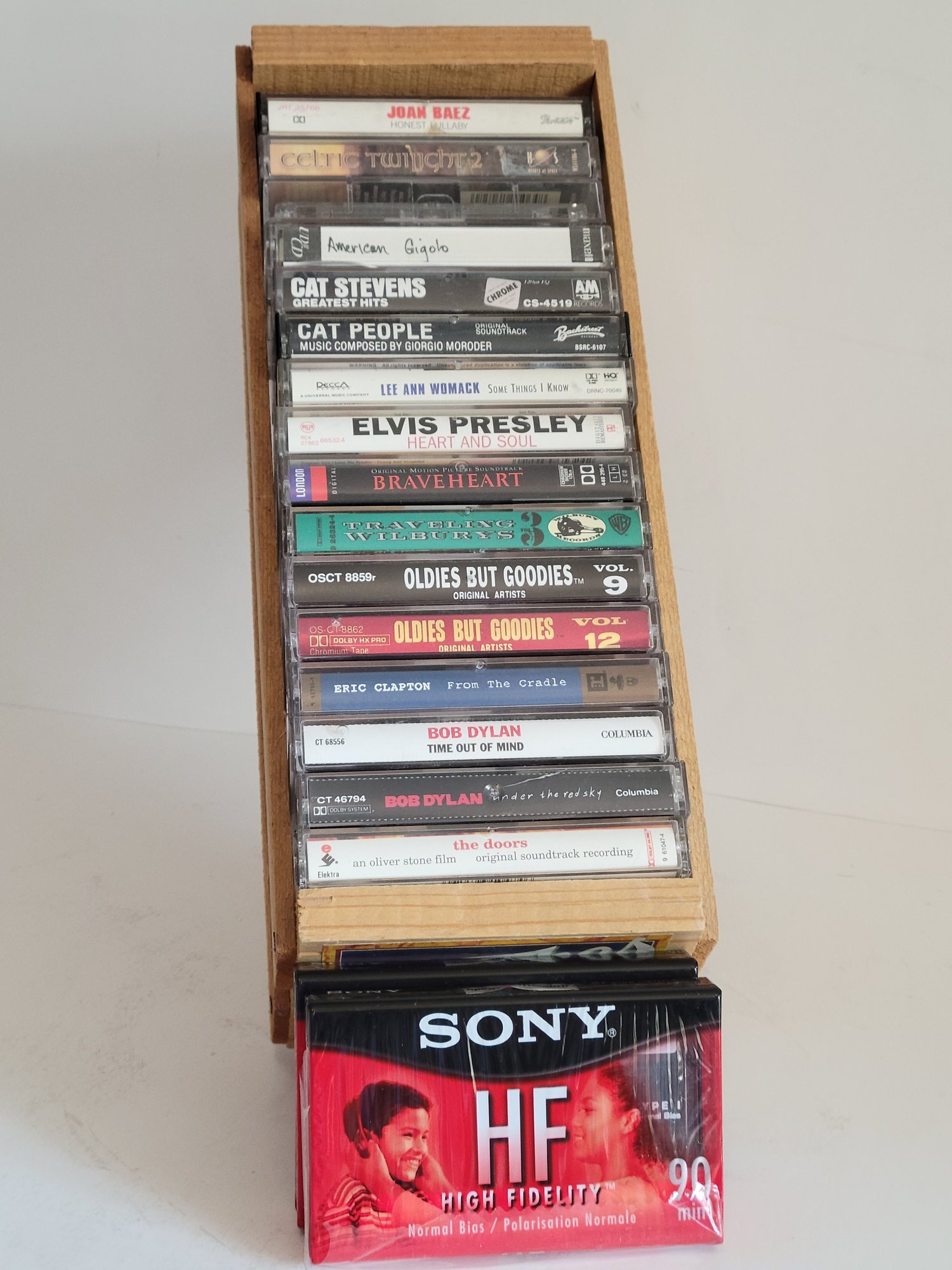 16 Various Artists Casette Tapes In A Peaches Wooden Crate #24450 ...