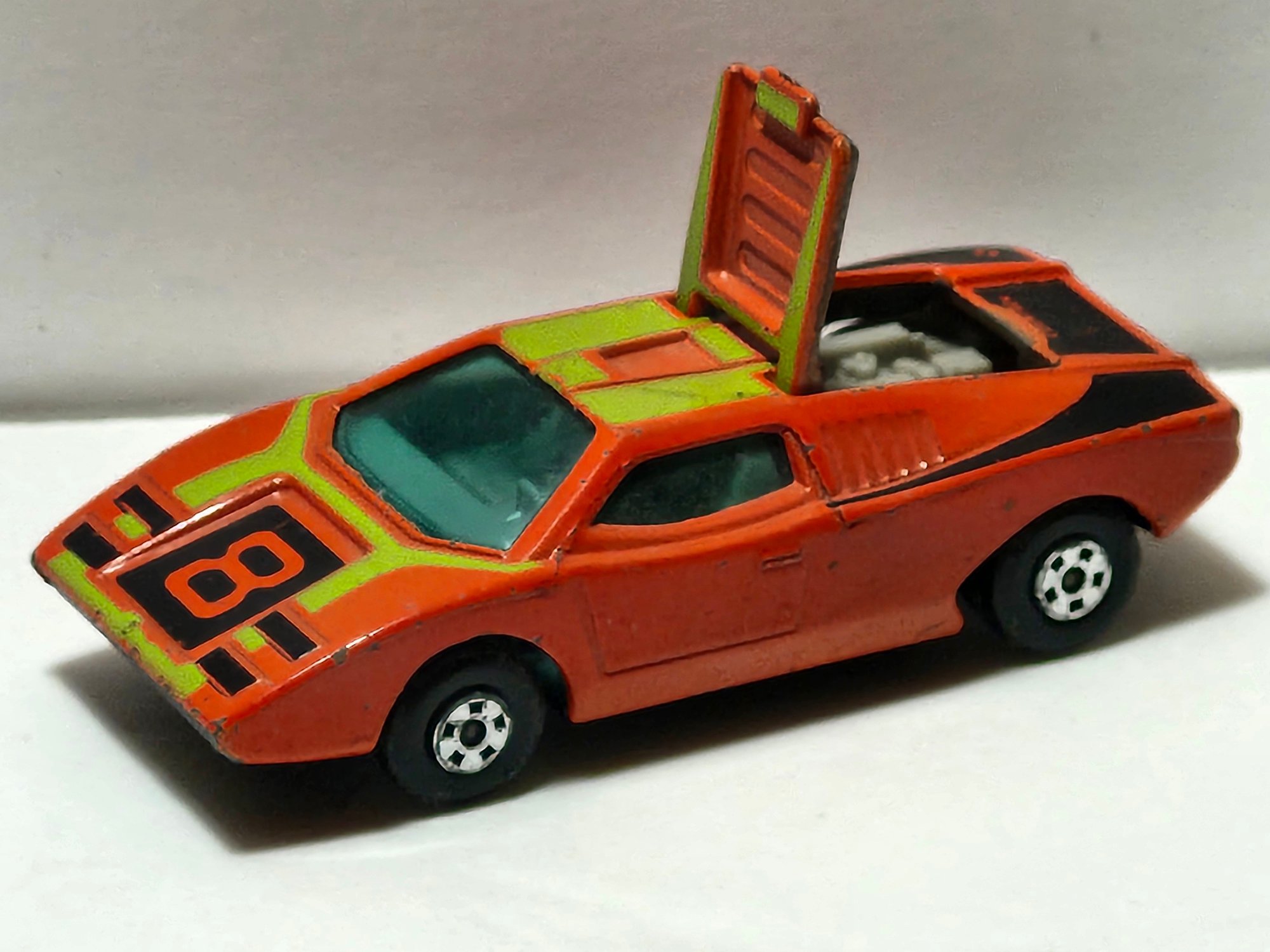 1973 Vintage Matchbox Superfast #27 Lamborghini Countach - Orange 8 ...