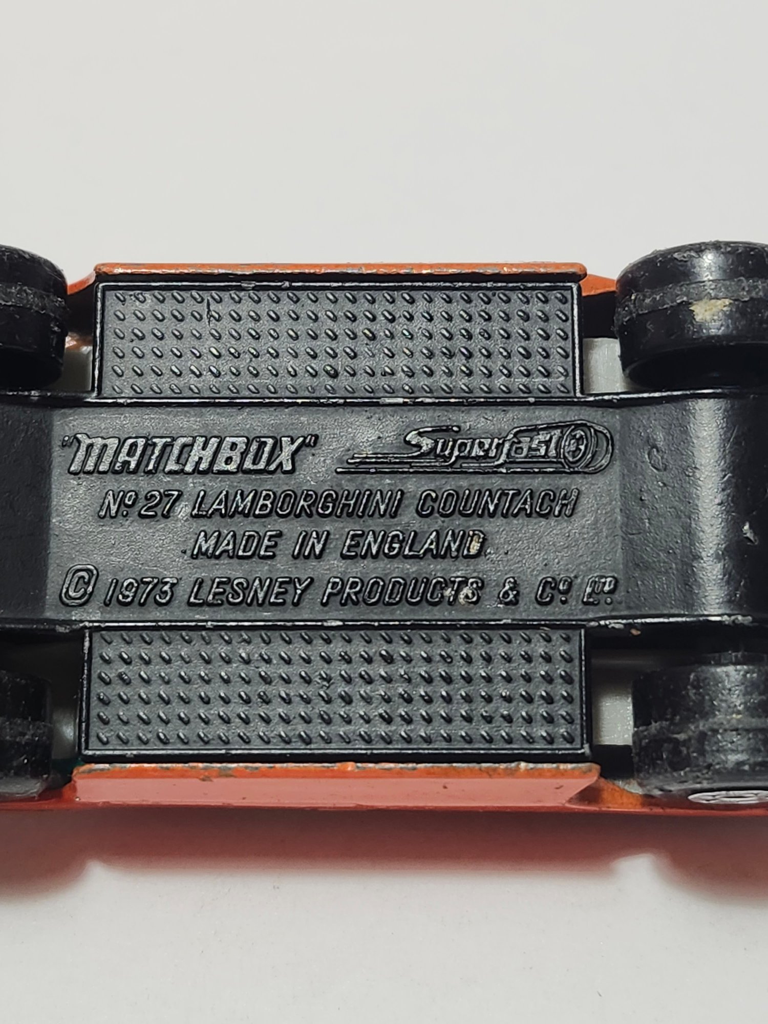1973 Vintage Matchbox Superfast #27 Lamborghini Countach - Orange 8 ...