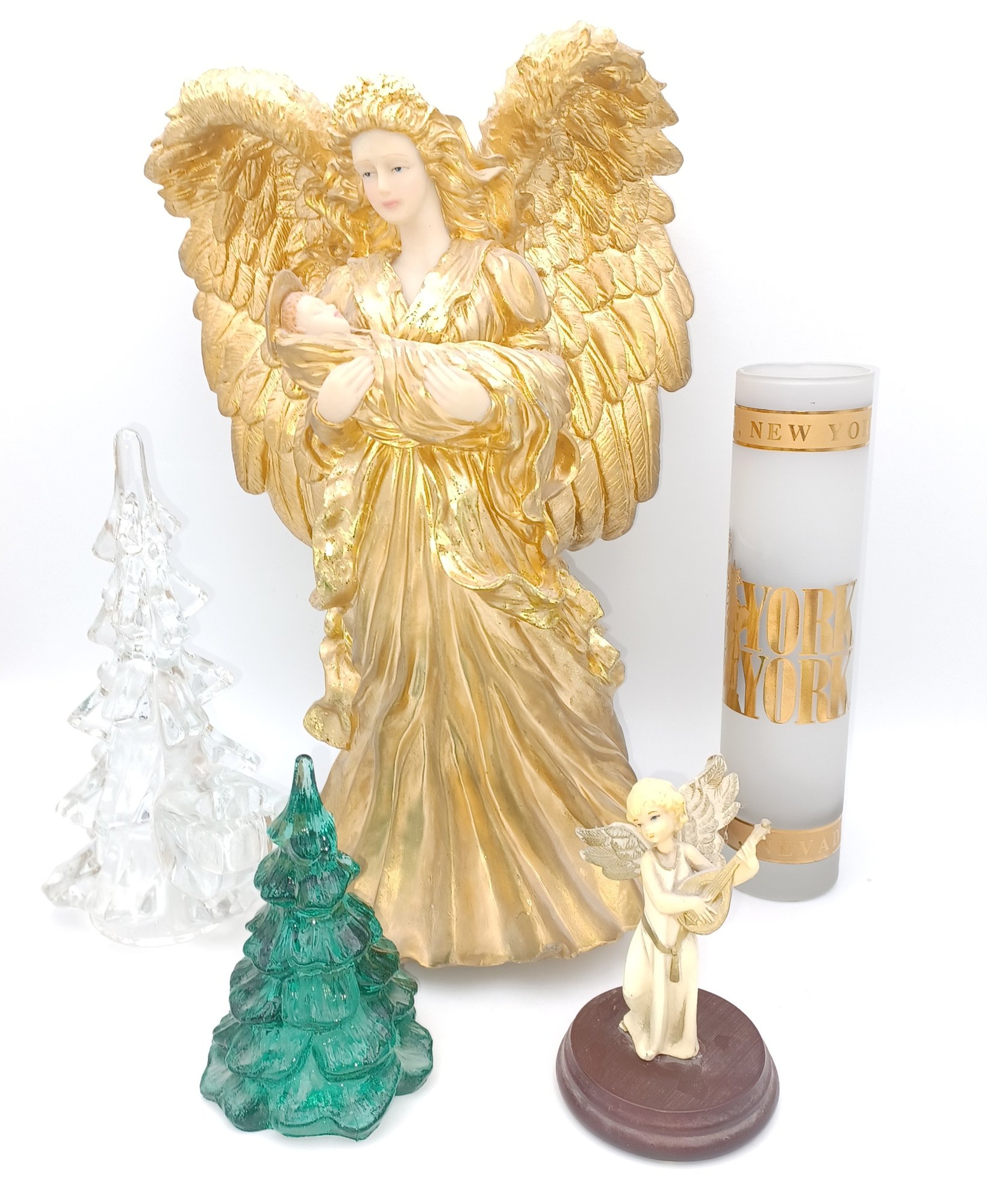 Angel Music Box,tree Candle Holder, Small Angel #1939 | Auctionninja.com