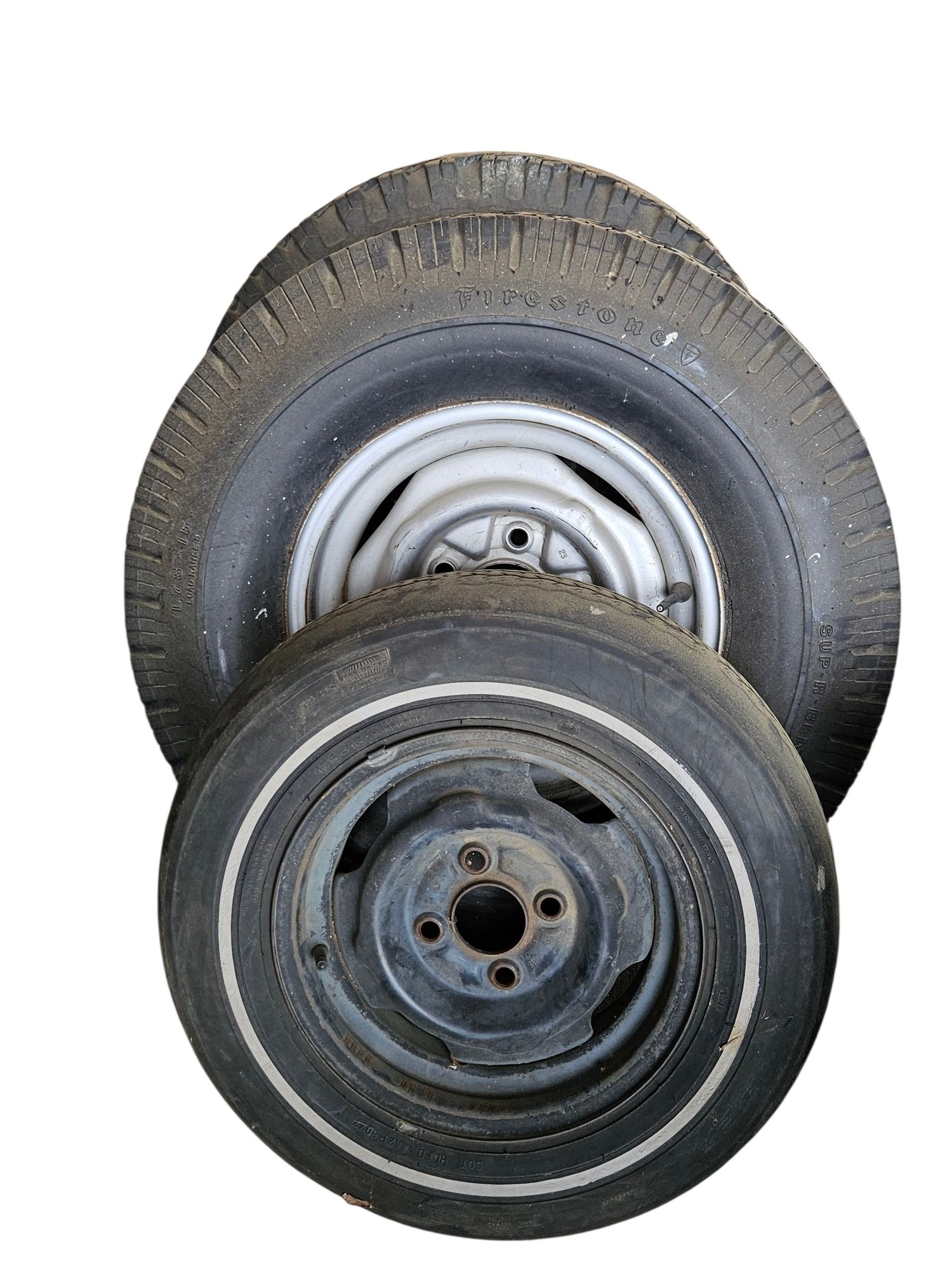 3 Various Size Spare Tires #24565 | Auctionninja.com