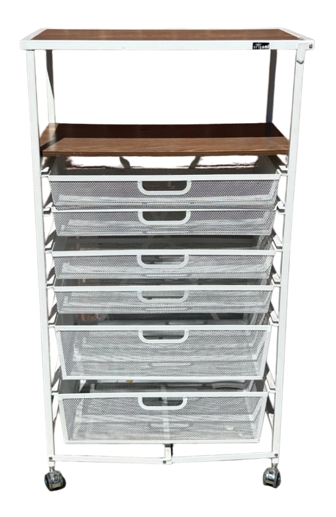 Origami 6-Drawer Storage Cart #21984 | Auctionninja.com