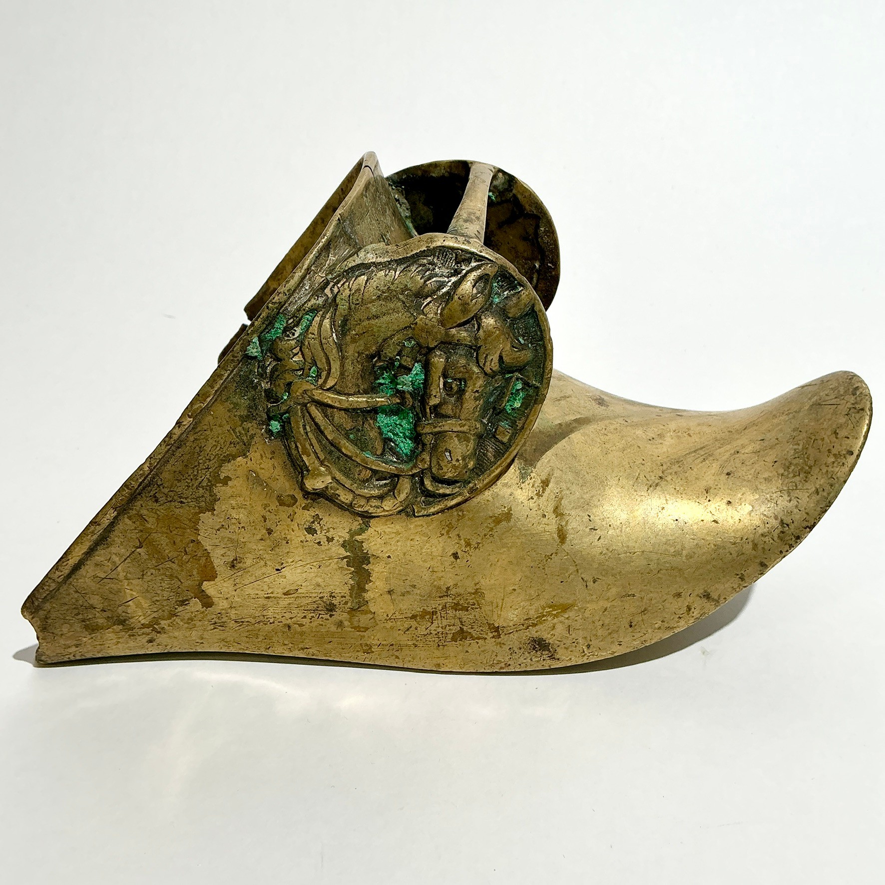 #278 One (1) Spanish Conquistador Colonial Brass Stirrup Shoe W ...