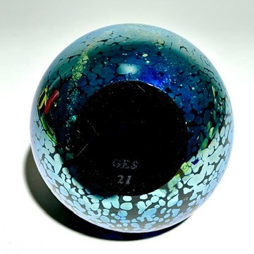 #165 Glass Eye Studio "Zodiac Paperweights" Capricorn Art Glass ...