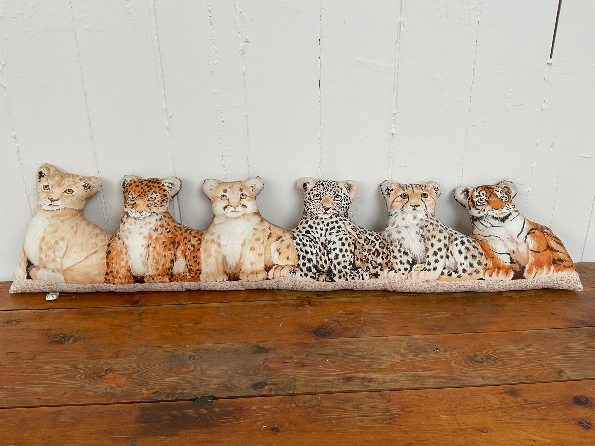 140 Vintage Italian Tiger Cheetah Lion Jaguar Cubs Wild Cats Door Draft ...