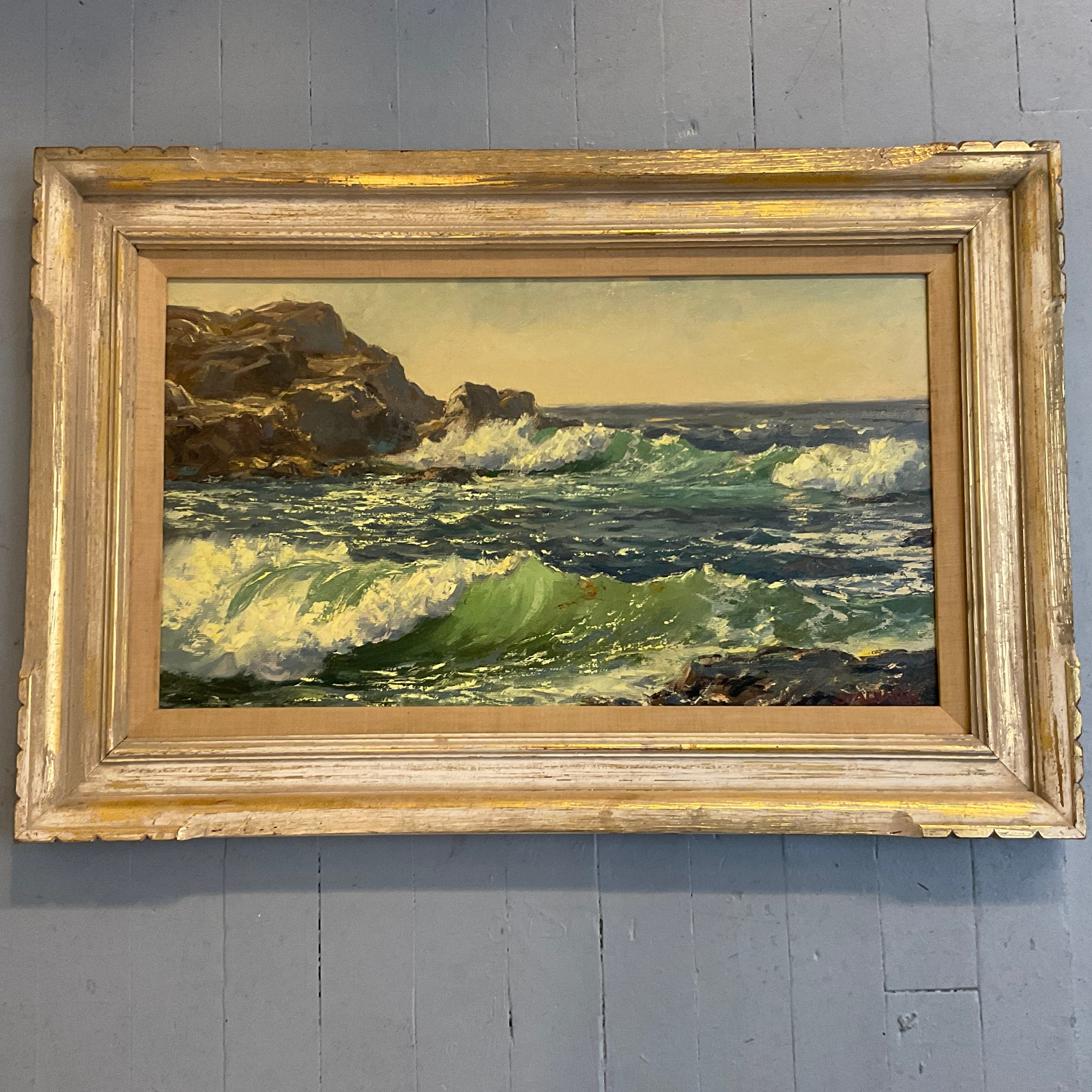 #031 1965 Hamilton G. Stalnaker Jr. "Morning Surf" Listed Artist Large ...