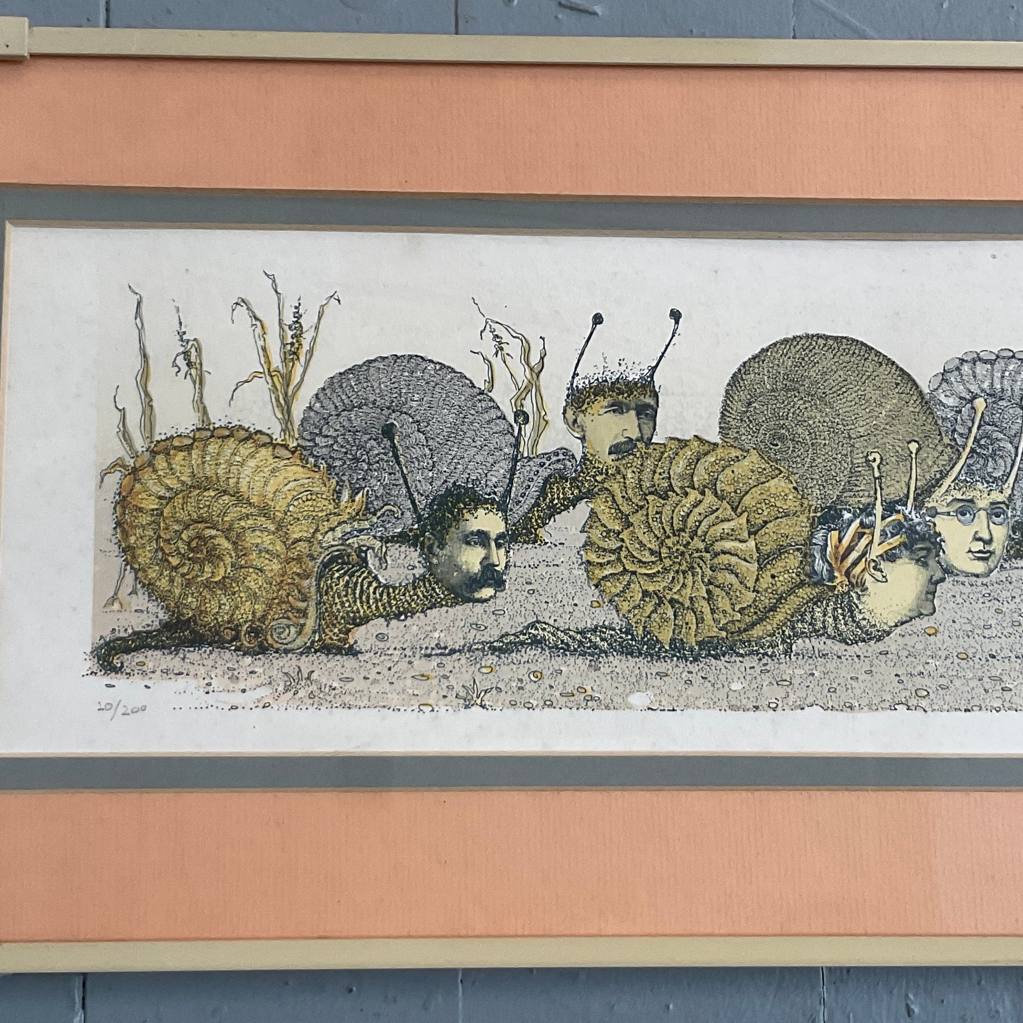 #97F John Paul Morgan "Les Escarcots" Signed Print/ Certificate #4366 ...
