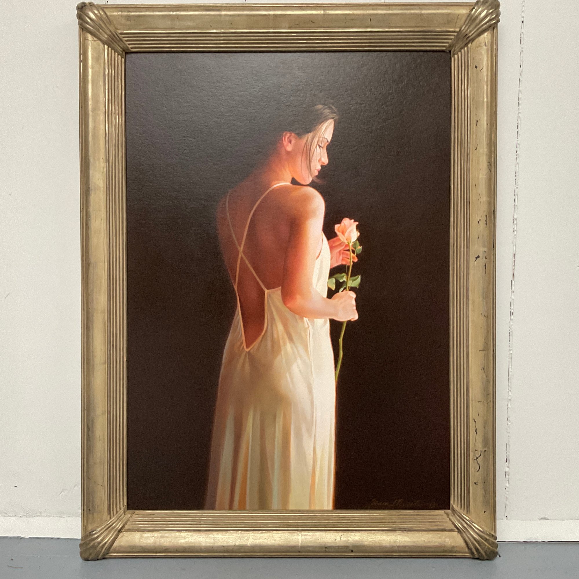 #178 LISTED ARTIST Jean Monti "Solitude" Acrylic On Canvas #5203 ...