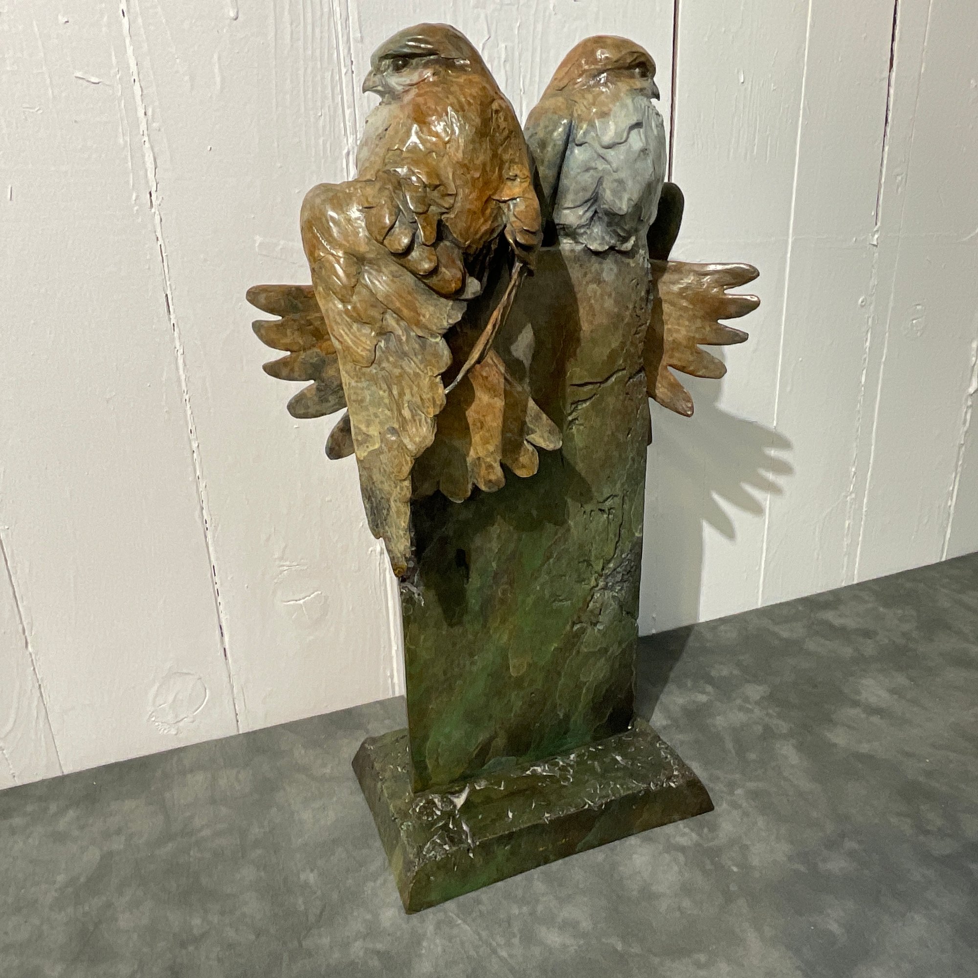 #187 LISTED ARTIST Leo Osborne "Union" Birds Bronze Sculpture #5210 ...