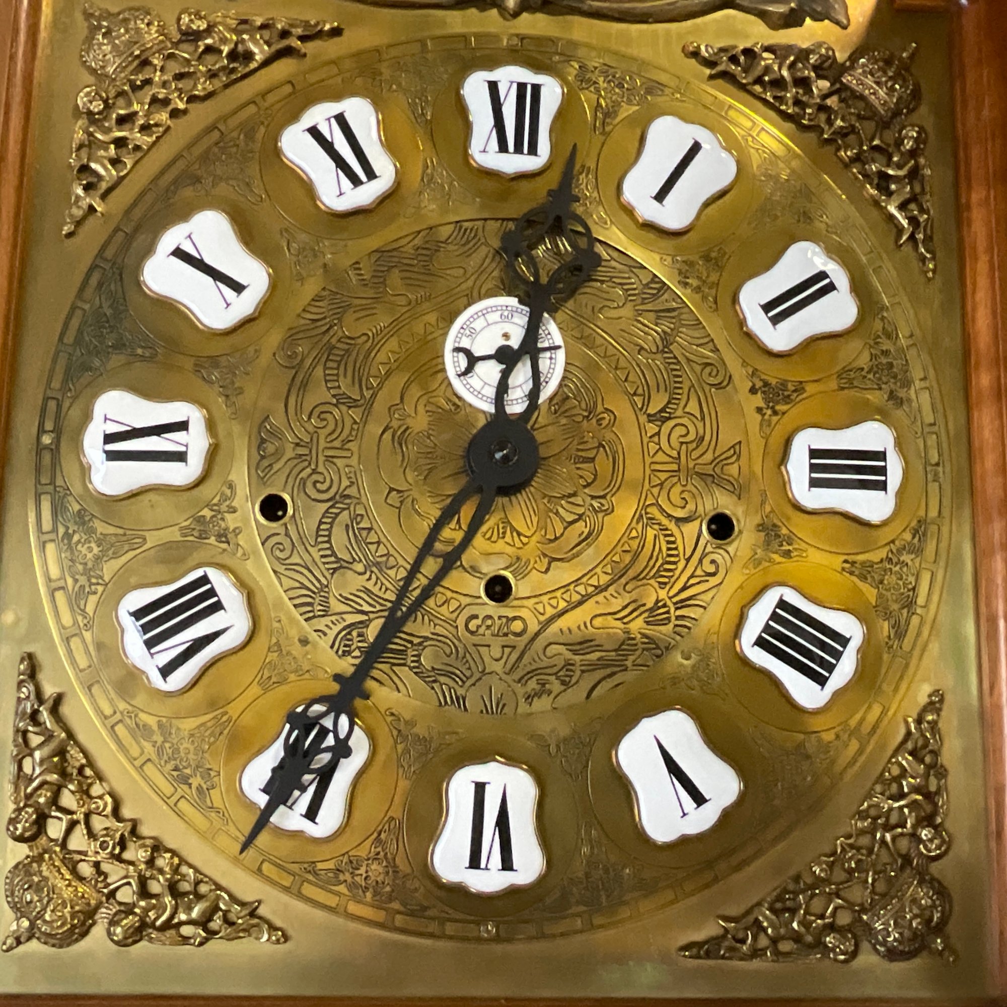 #184 MASSIVE!!!! GAZO Walnut German Grandfather The "San Juan Bautista ...