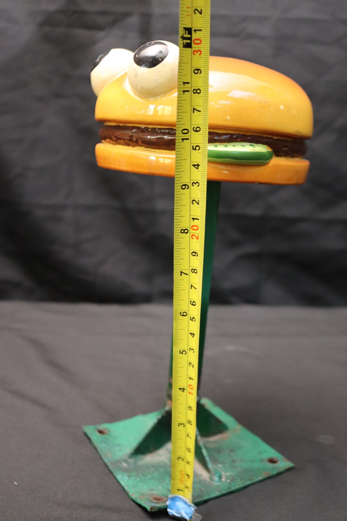 Vintage McDonalds Playland Hamburger Display On Metal Stand #54542 ...