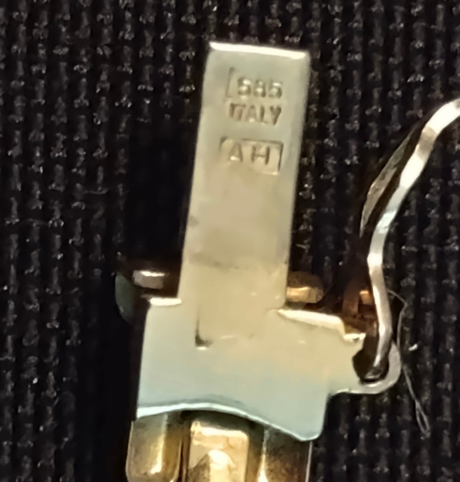 14K YG 7 Inch Mixed Link Bracelet- Italy Signed AH #65176 ...