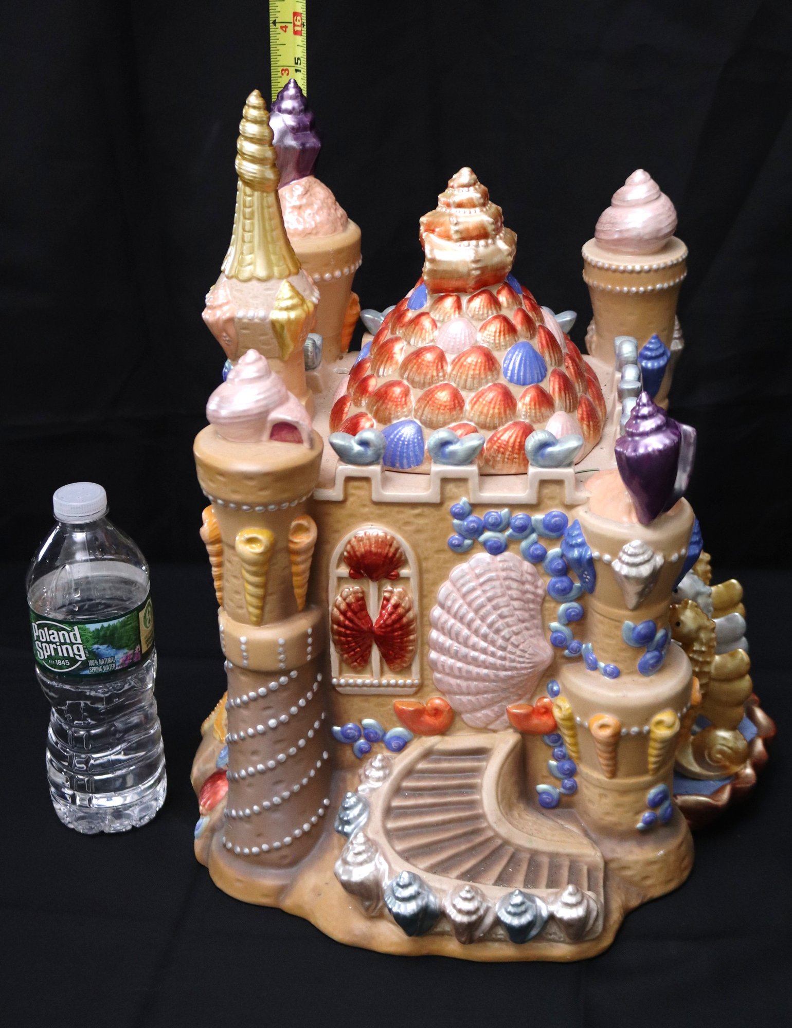 Vintage Christopher Radko Seashell Castle Cookie Jar #55092 ...