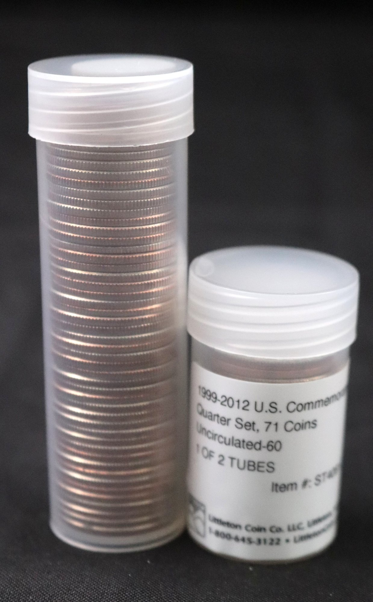 2 Tubes Of Coins Includes The 1999-2012 US Commemorative Quarter Set ...