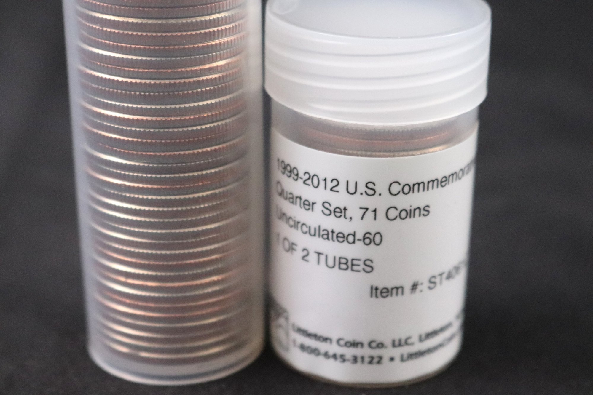 2 Tubes Of Coins Includes The 1999-2012 US Commemorative Quarter Set ...